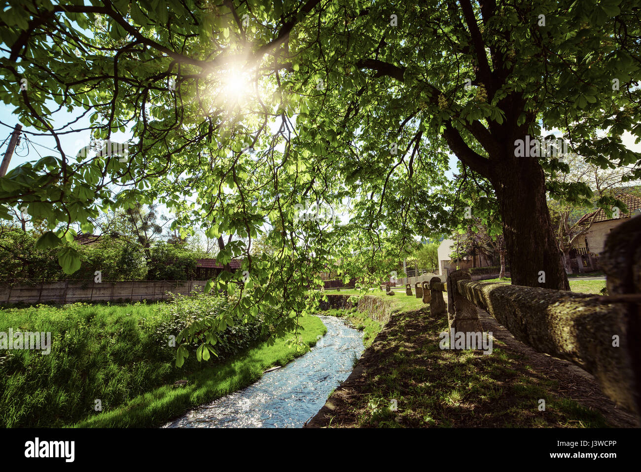 Spring rural landscape Stock Photo - Alamy