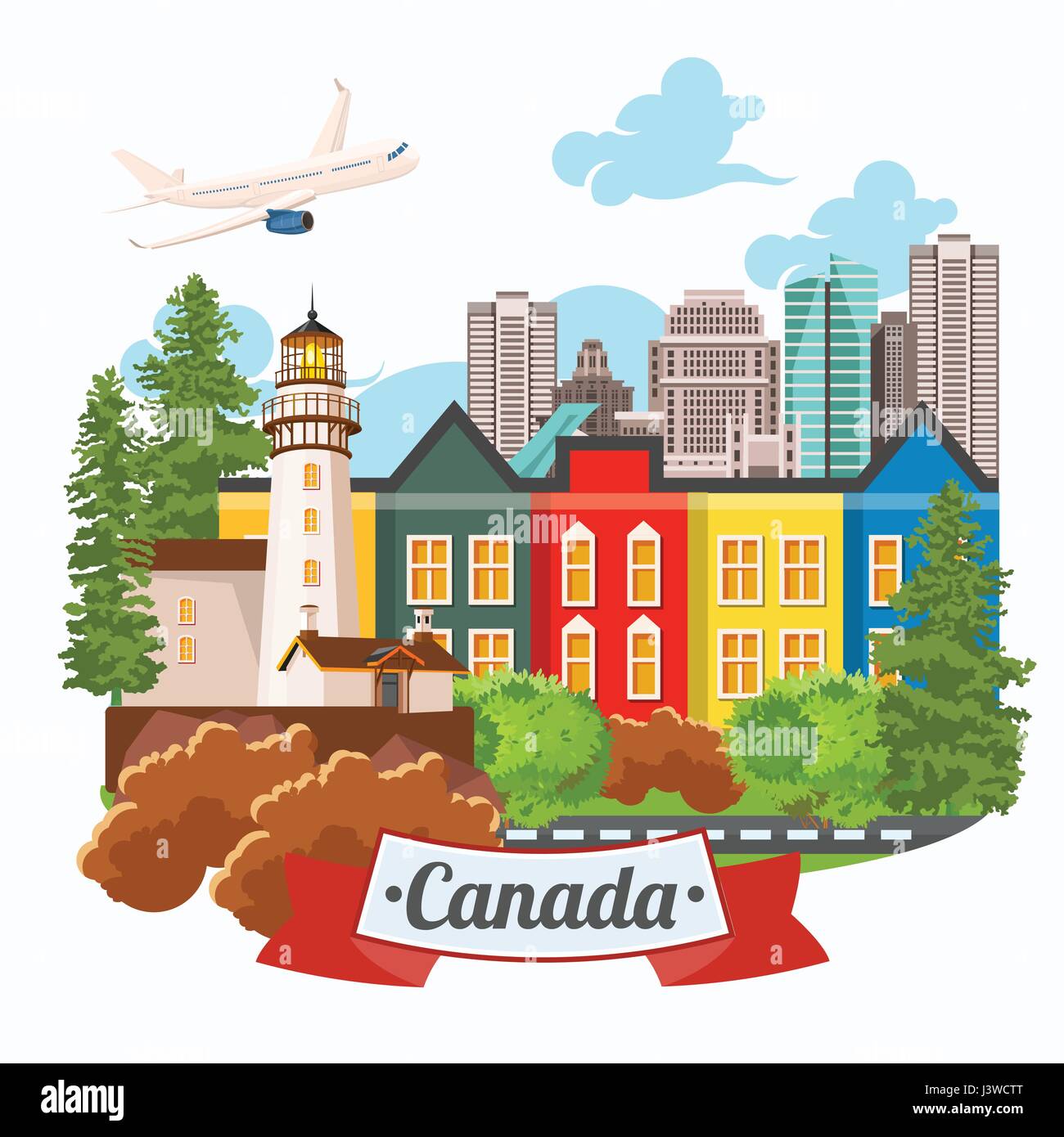 Canada Flag Toronto Cut Out Stock Images & Pictures - Alamy