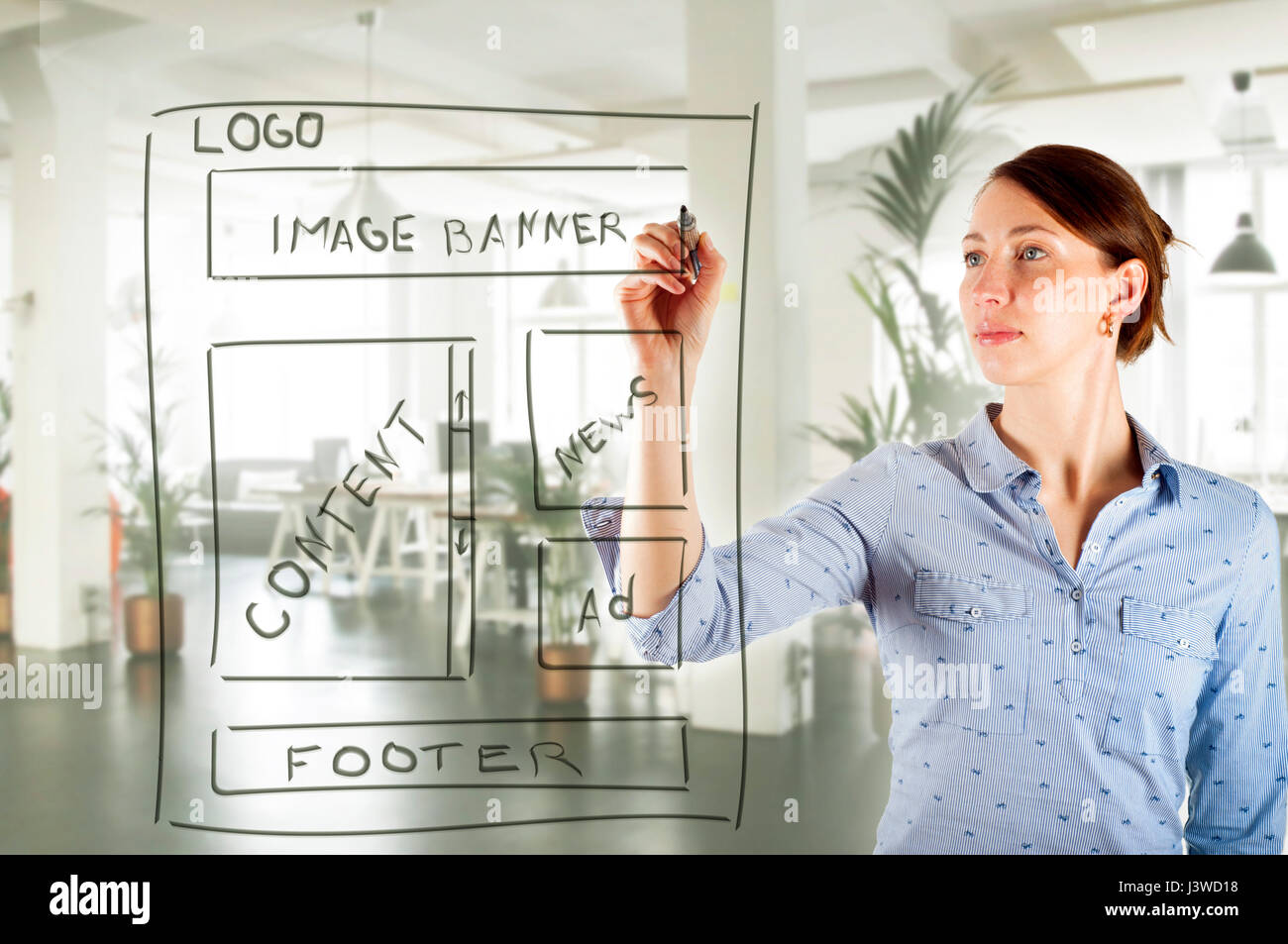 Web development concept target hi-res stock photography and images - Alamy