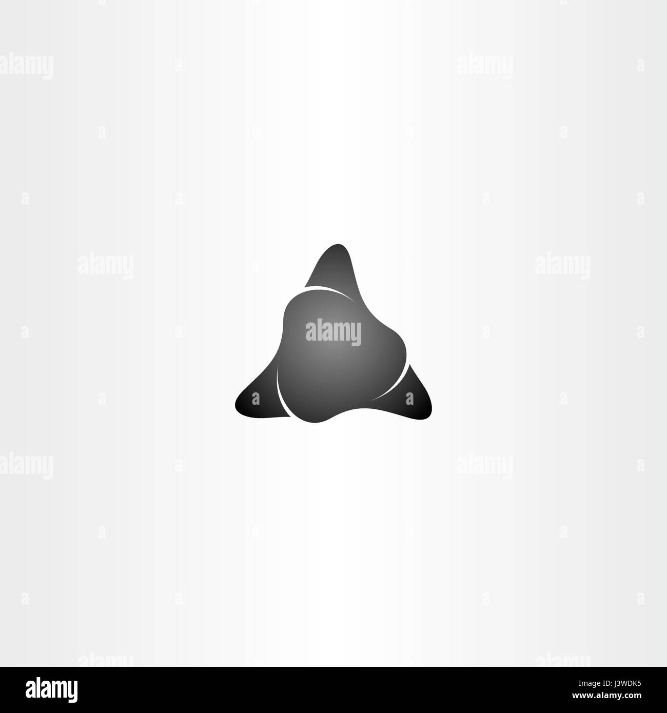black stone triangle shape icon vector design Stock Vector Image & Art ...