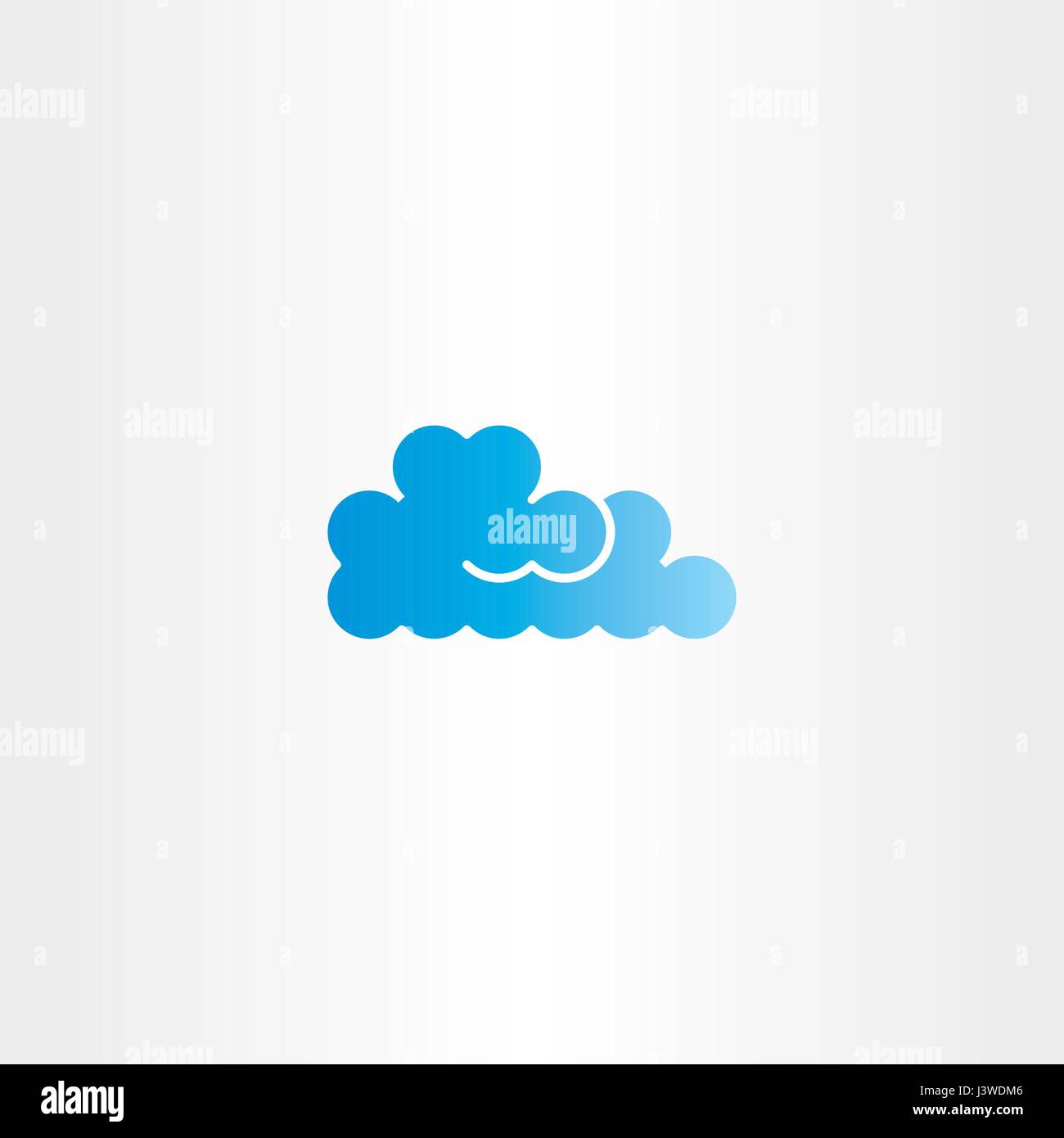 blue cloud vector icon logo element weather Stock Vector Image & Art ...