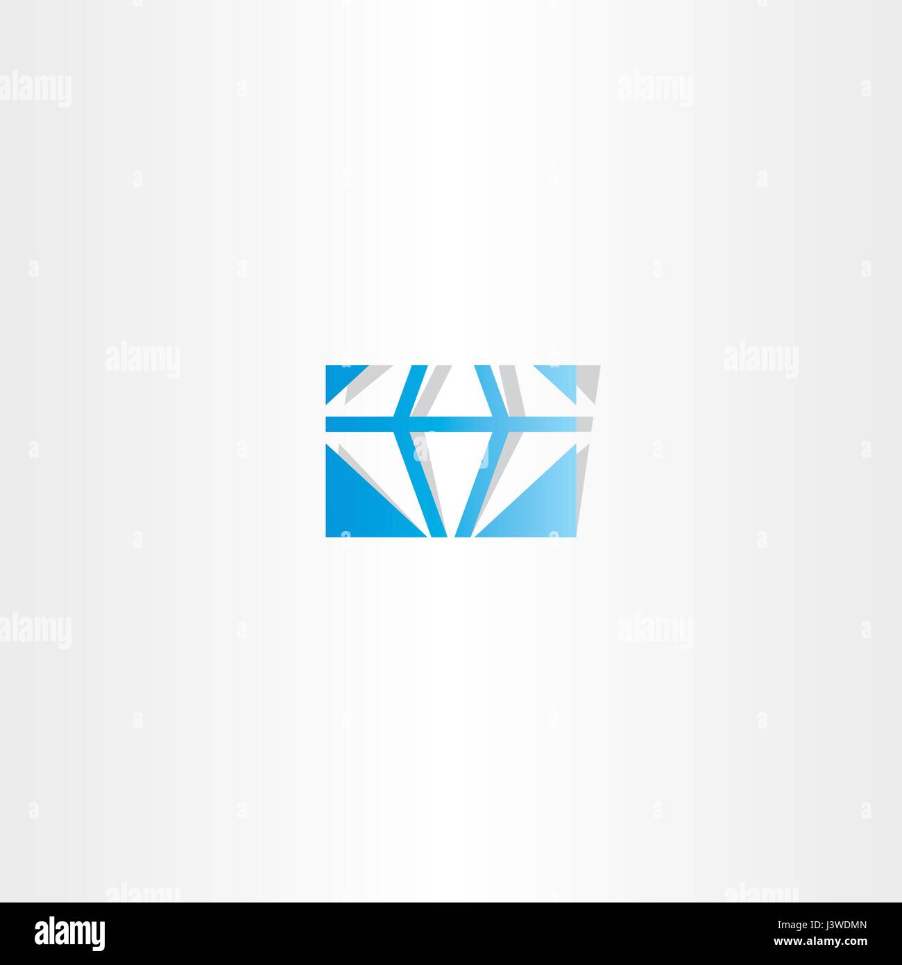 blue diamond vector logo icon sign gem Stock Vector Image & Art - Alamy