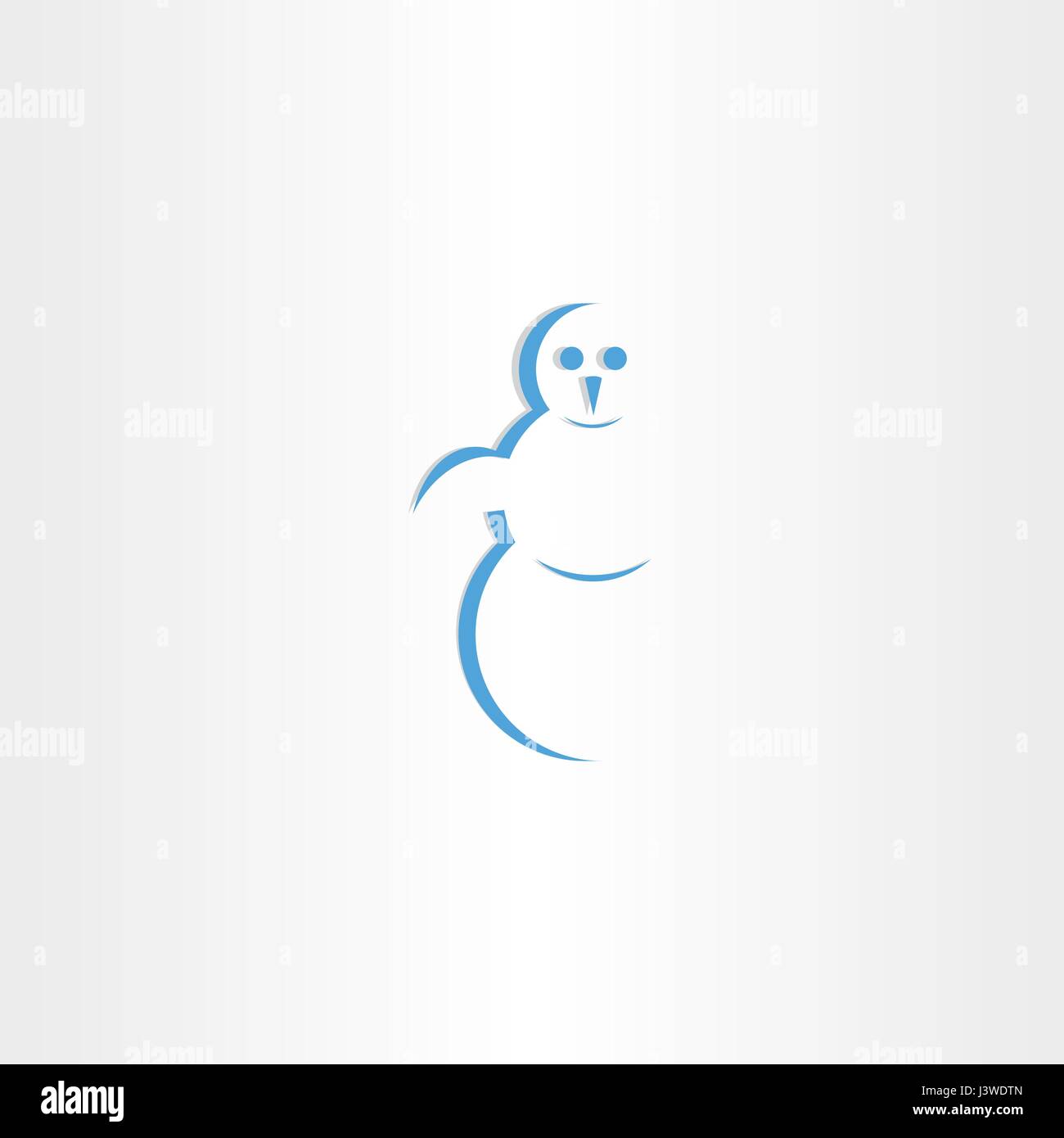 Snowman logo Stock Vector Images - Alamy