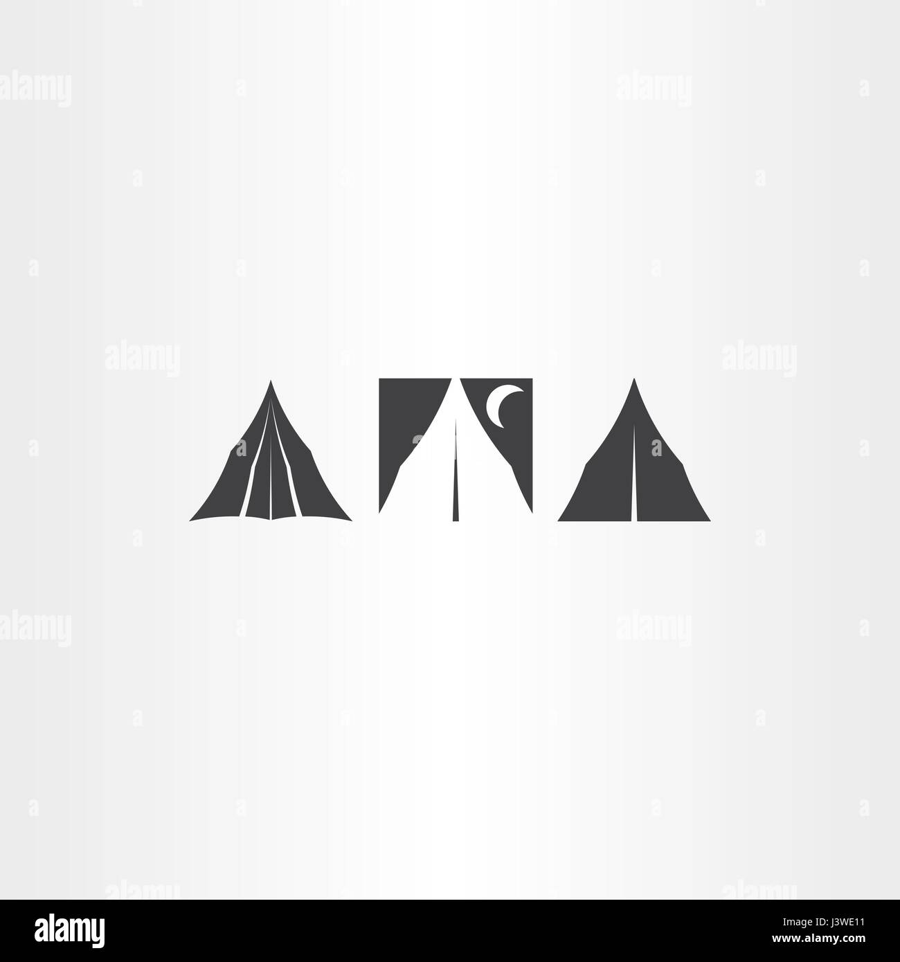 camping tent icons set design symbol Stock Vector Image & Art - Alamy