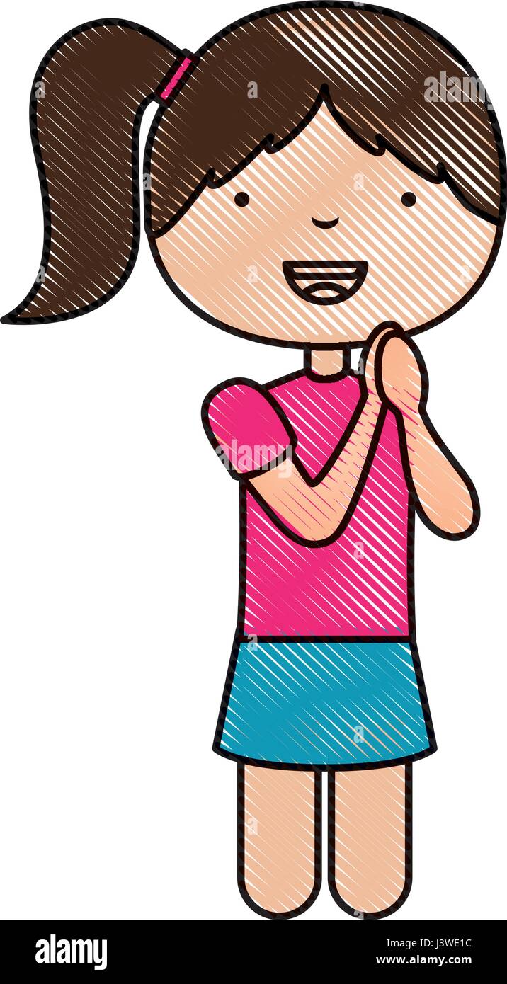 cute little girl student Stock Vector Image & Art - Alamy