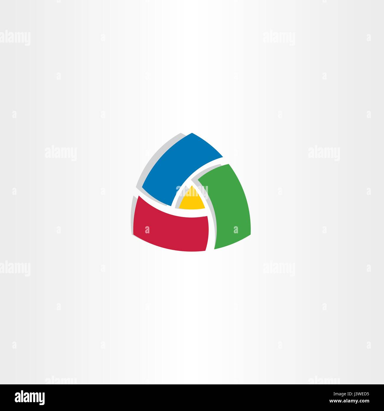 Abstract triangle loop logo triangle hi-res stock photography and ...