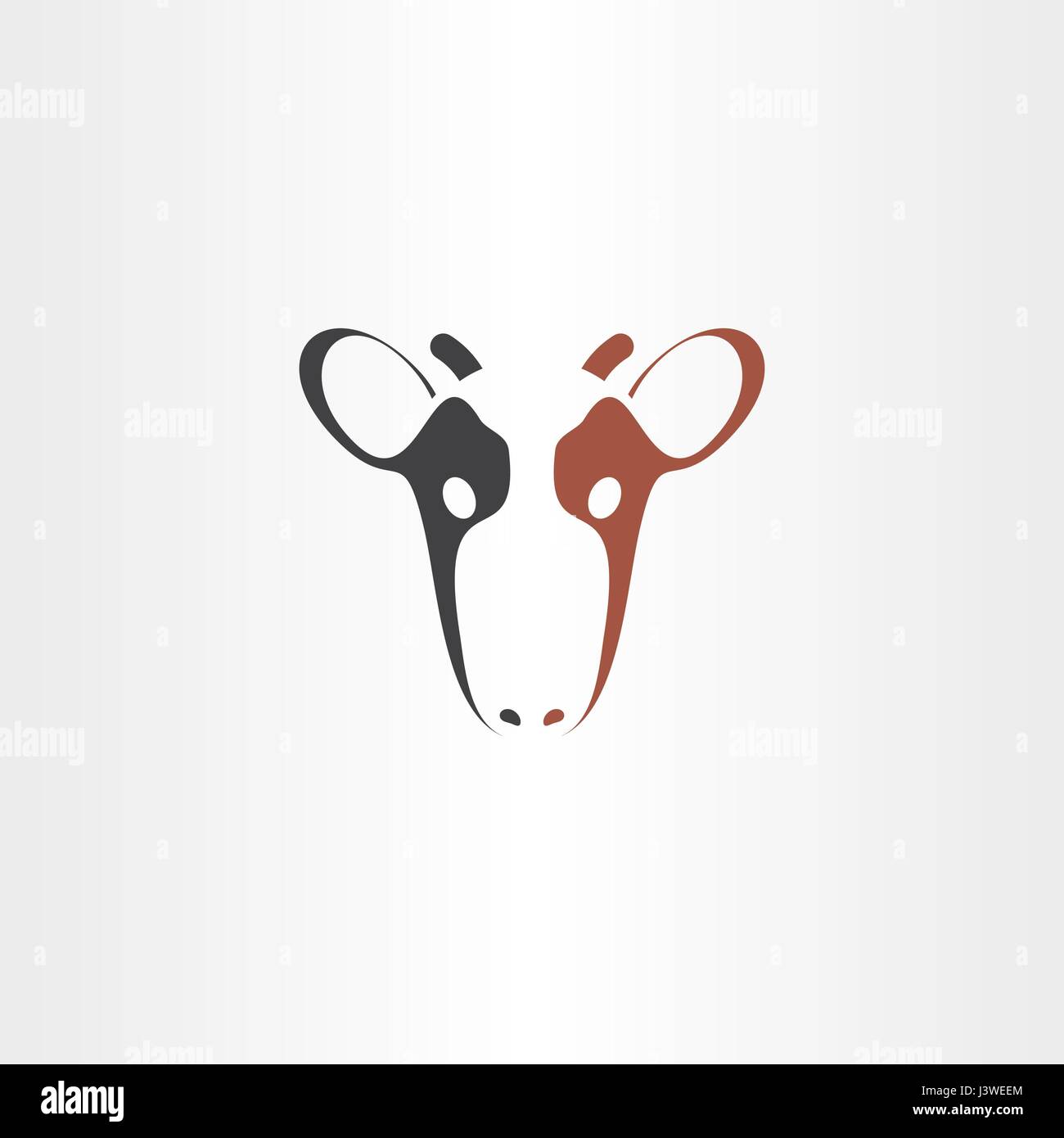 Cow logo hi-res stock photography and images - Alamy