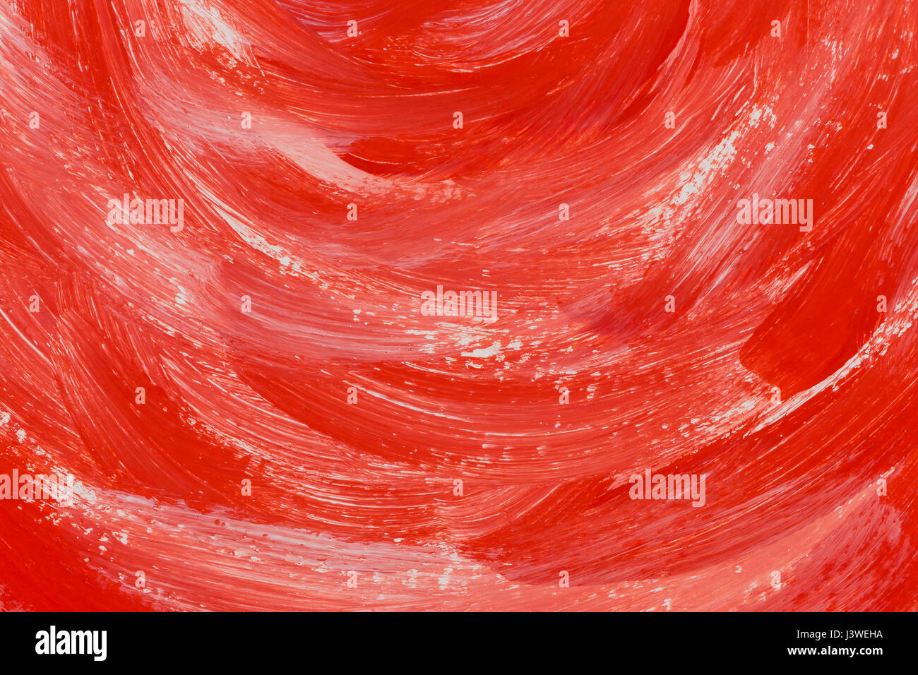 Red color paint brush strokes on the paper texture background Stock ...