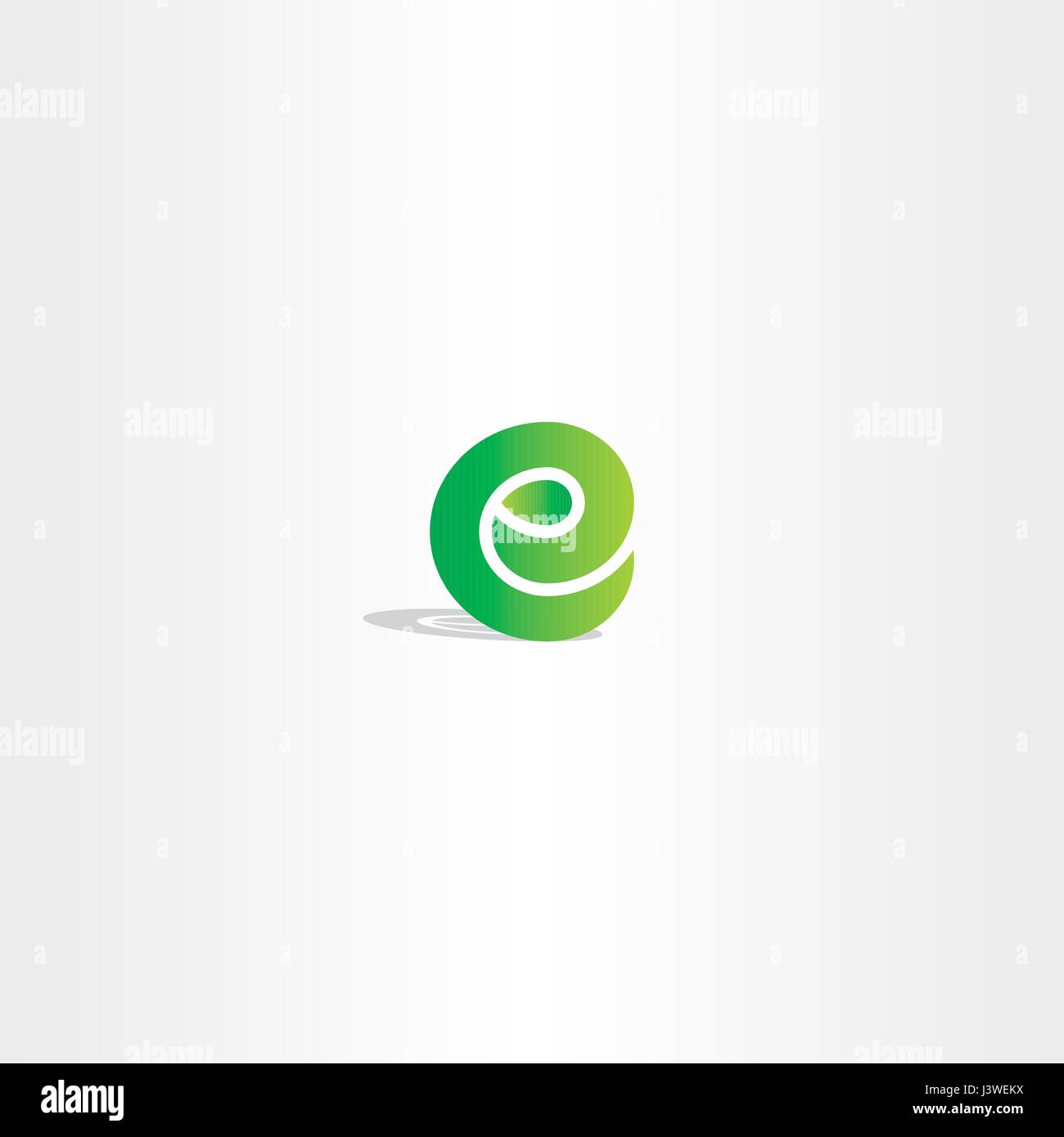 eco green letter e logo vector sign element logotype bio Stock Vector ...