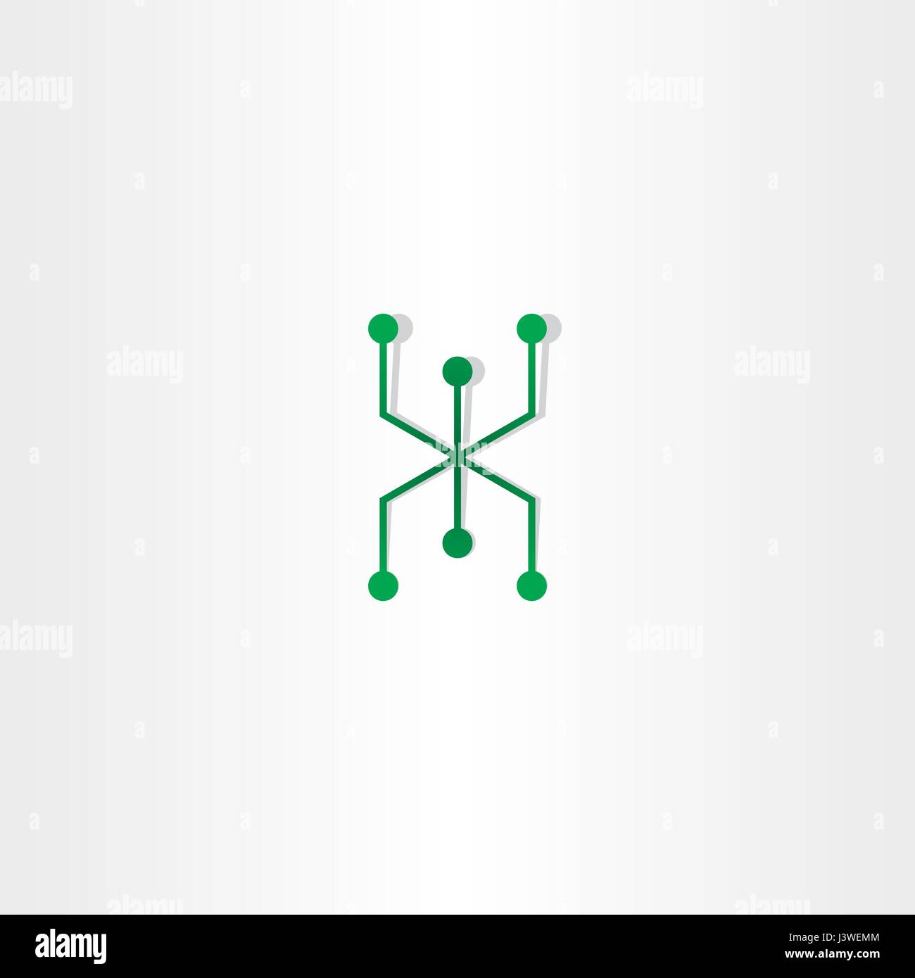 electronics circuits vector logo icon design Stock Vector Image & Art ...