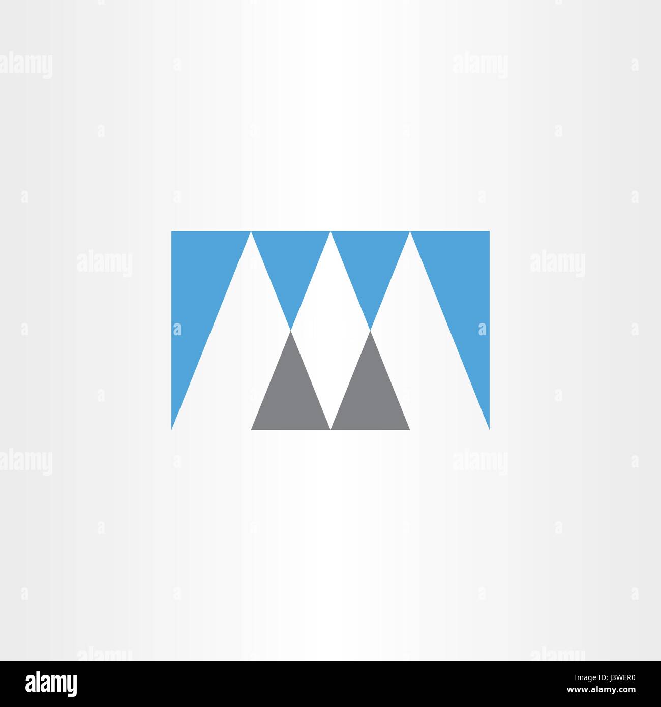 gray blue vector logo m letter m icon design Stock Vector Image & Art ...