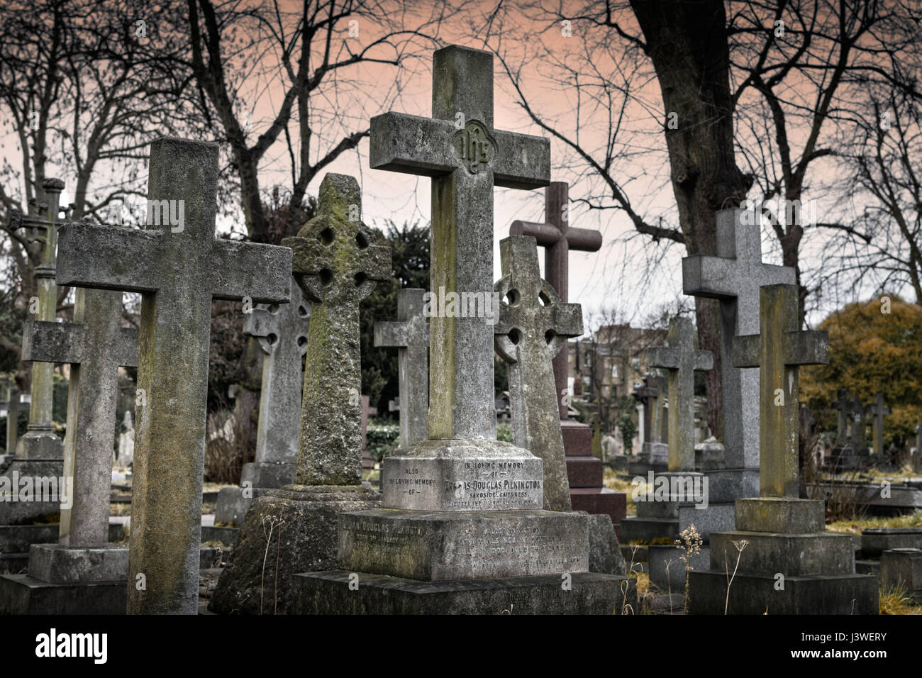 Old forgotten cemetery abandoned graves hi-res stock photography and ...