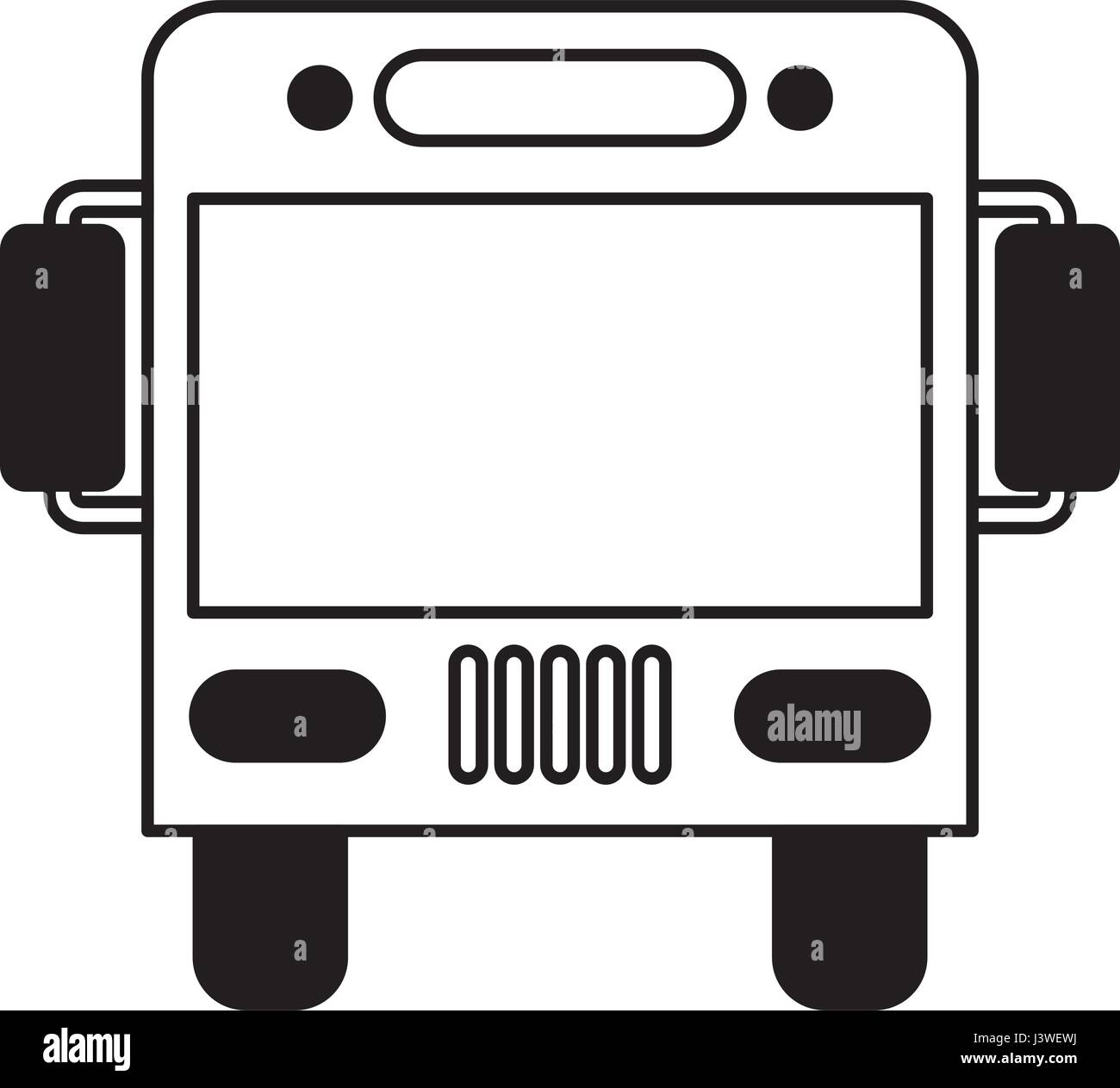 bus transport vehicle icon Stock Vector Image & Art - Alamy
