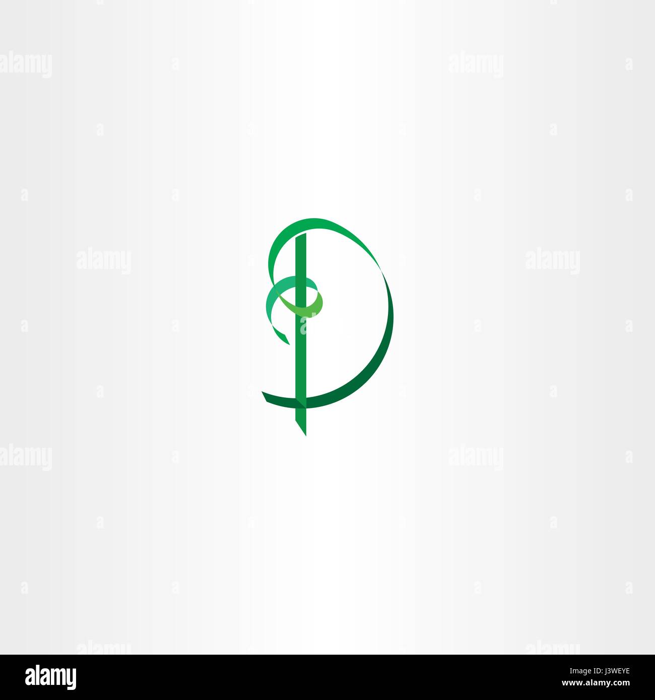 green letter d ribbon tape logo emblem Stock Vector Image & Art - Alamy