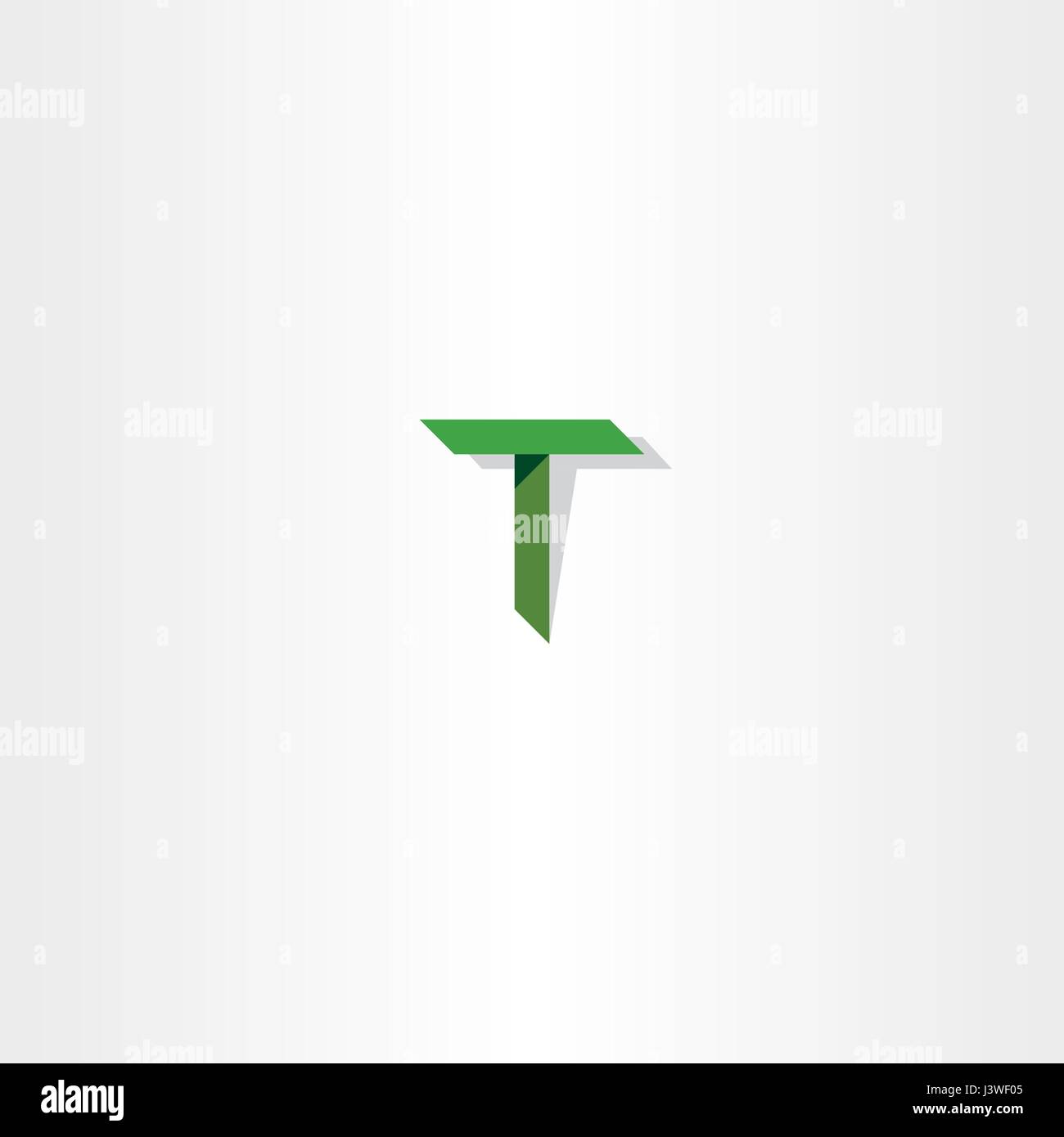 green letter t logo vector logotype design Stock Vector Image & Art - Alamy