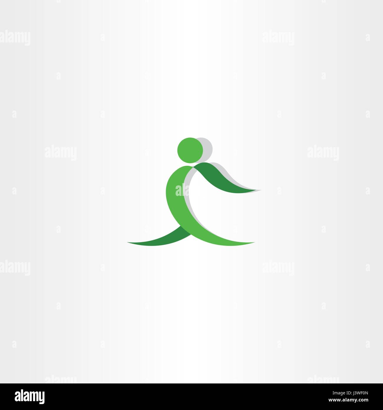 green man exercise logo vector icon lifestyle Stock Vector Image & Art ...
