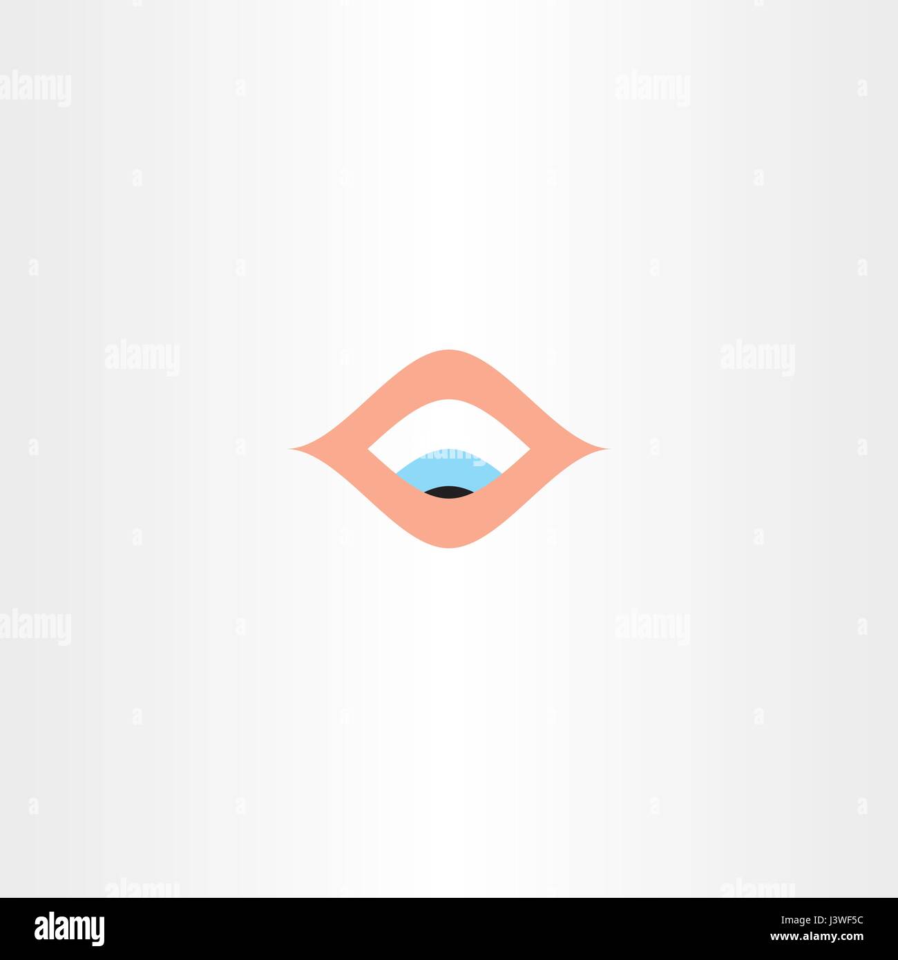 human eye looking down vector icon design Stock Vector Image & Art - Alamy