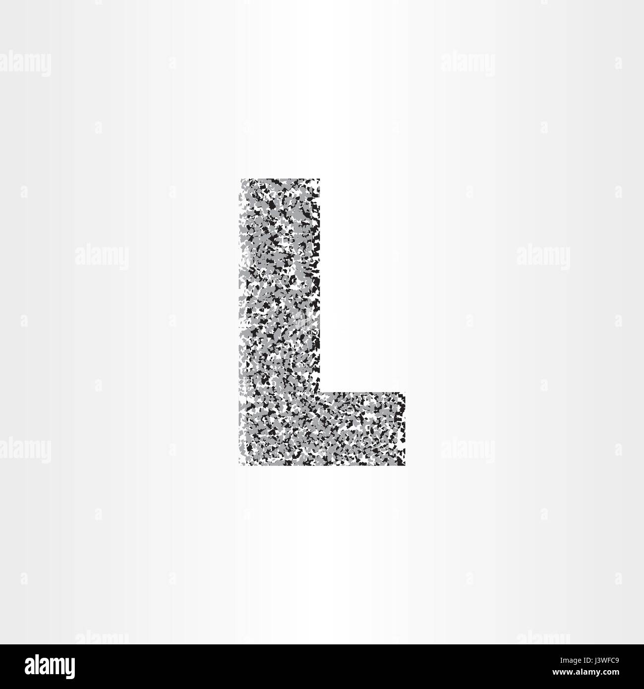 letter l black flying squares vector icon design Stock Vector Image ...