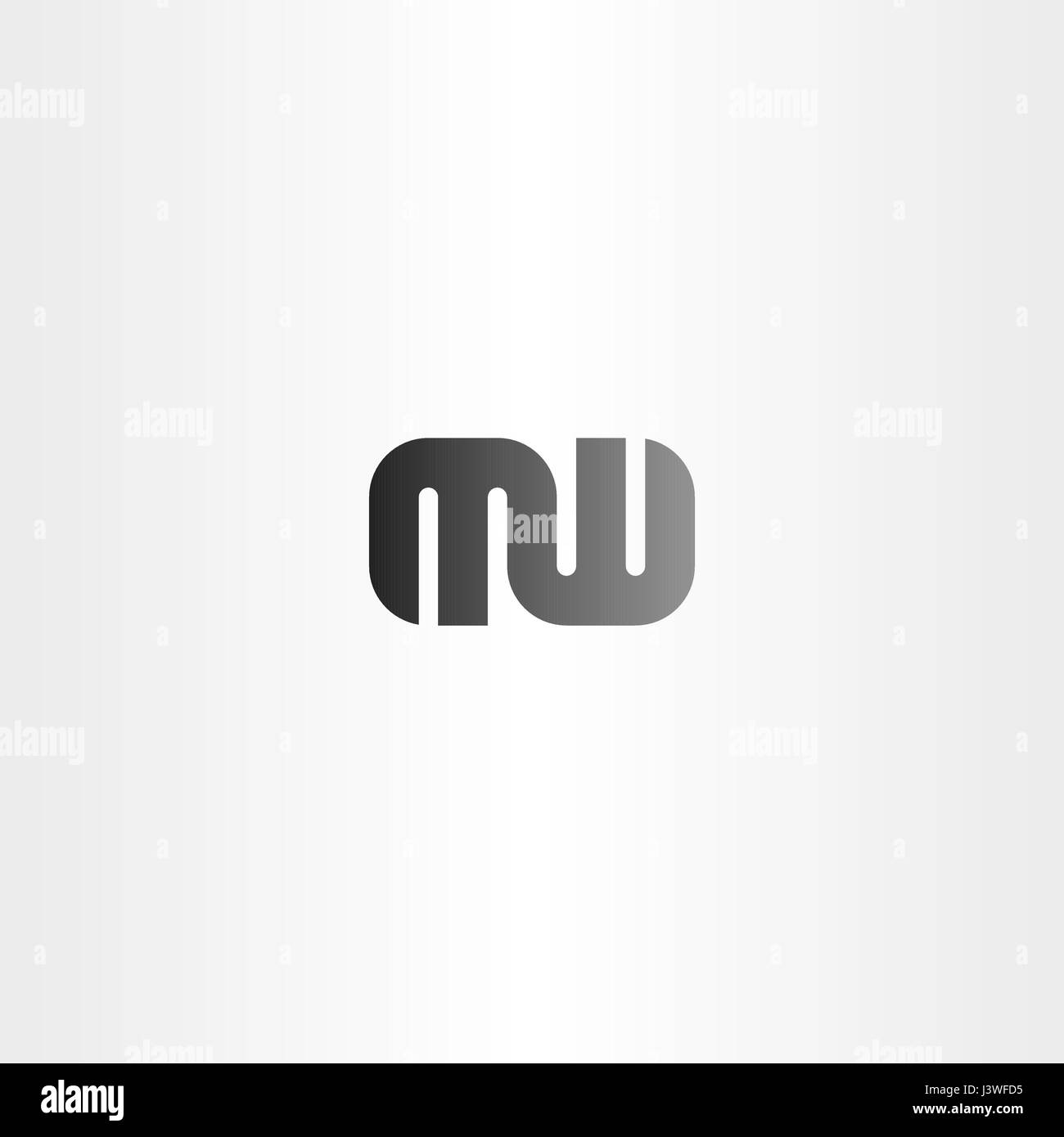 letter m and w logo combination logotype vector logo Stock Vector Image ...