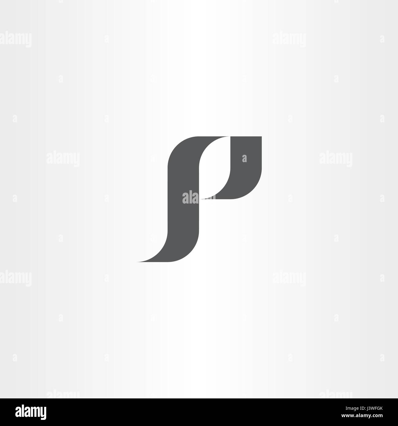 letter p black logotype vector icon p logo font Stock Vector Image ...