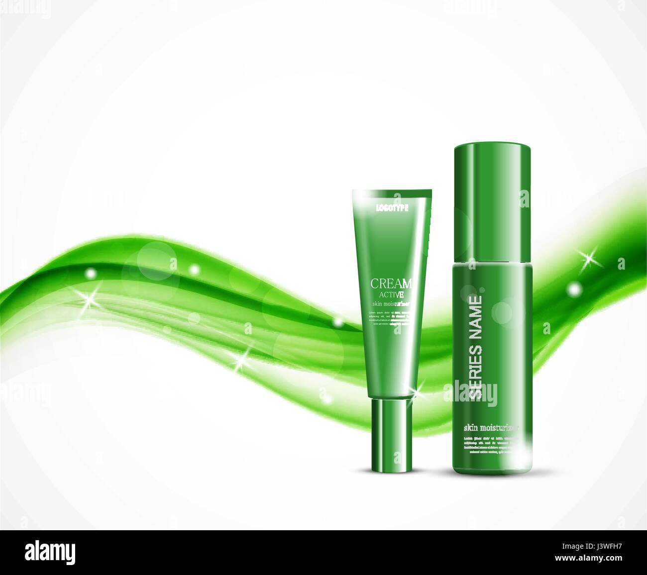 Light cosmetic ads design template Stock Vector Image & Art - Alamy