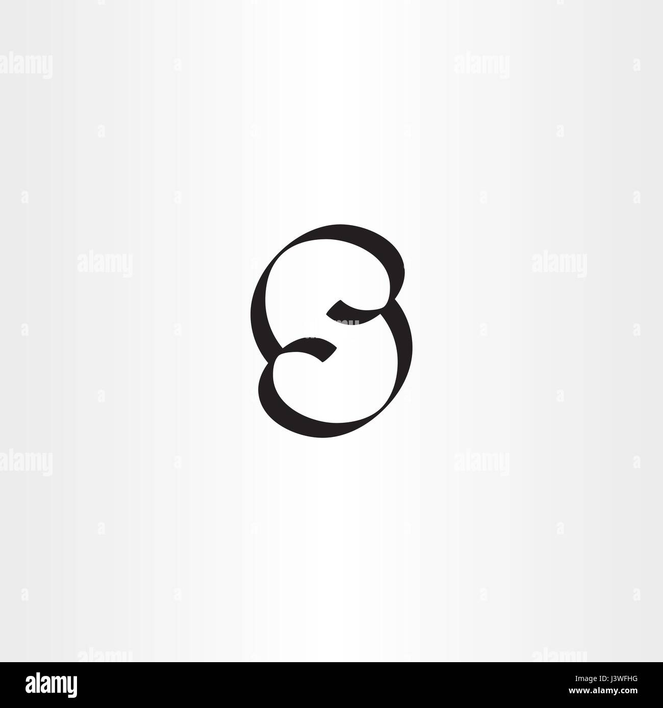 letter s calligraphy vector icon logo symbol Stock Vector Image & Art ...