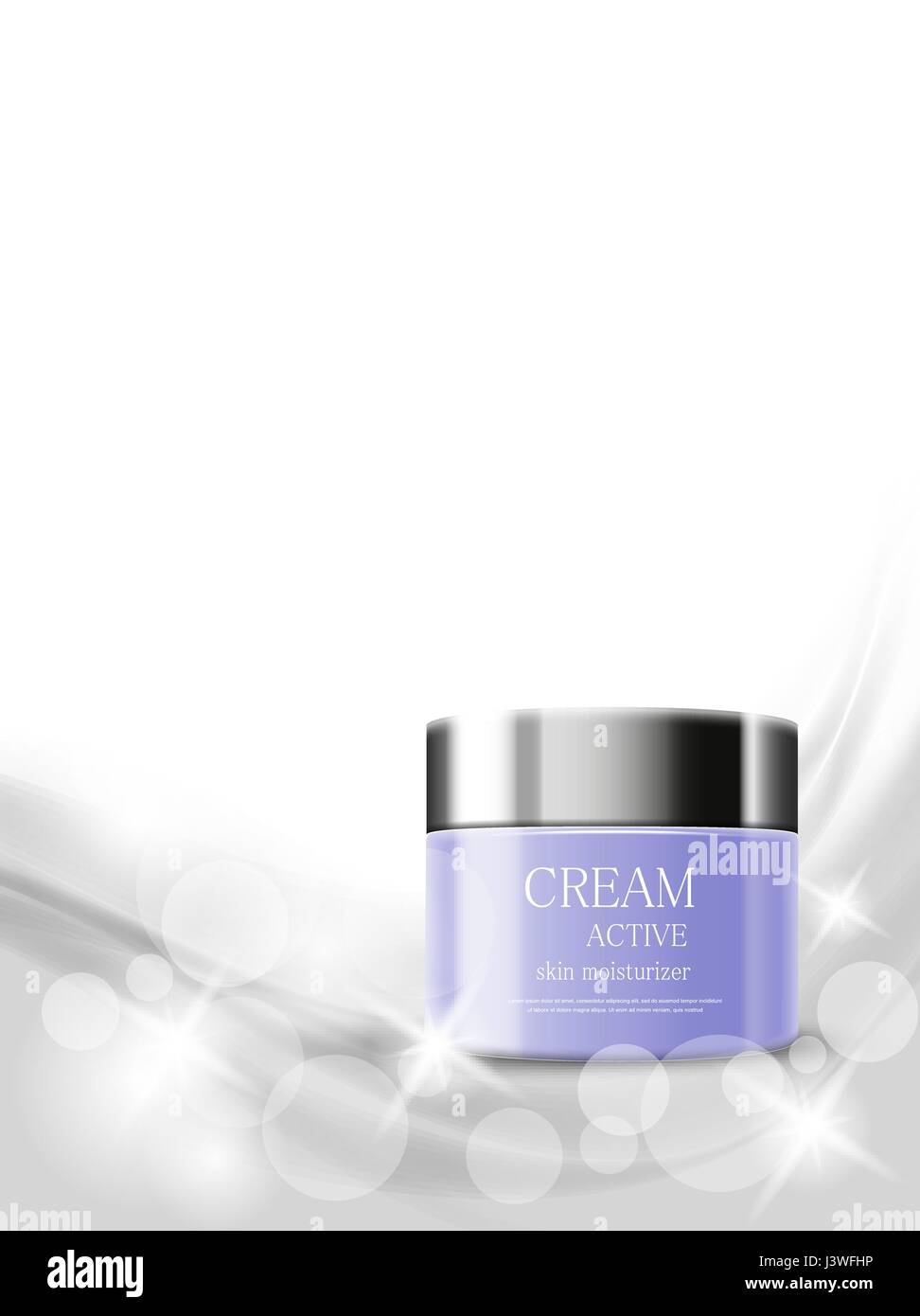 Skin moisturizer cosmetic ads template Stock Vector Image & Art - Alamy