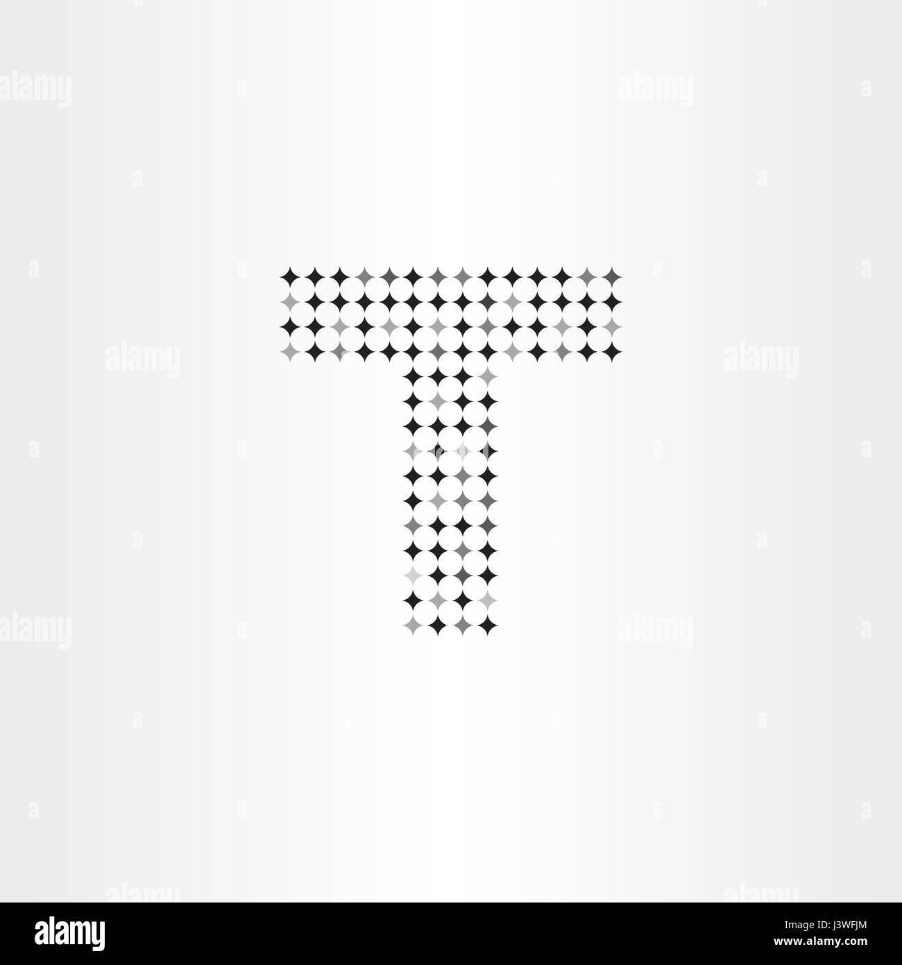 Halftone dots letter design hi-res stock photography and images - Alamy