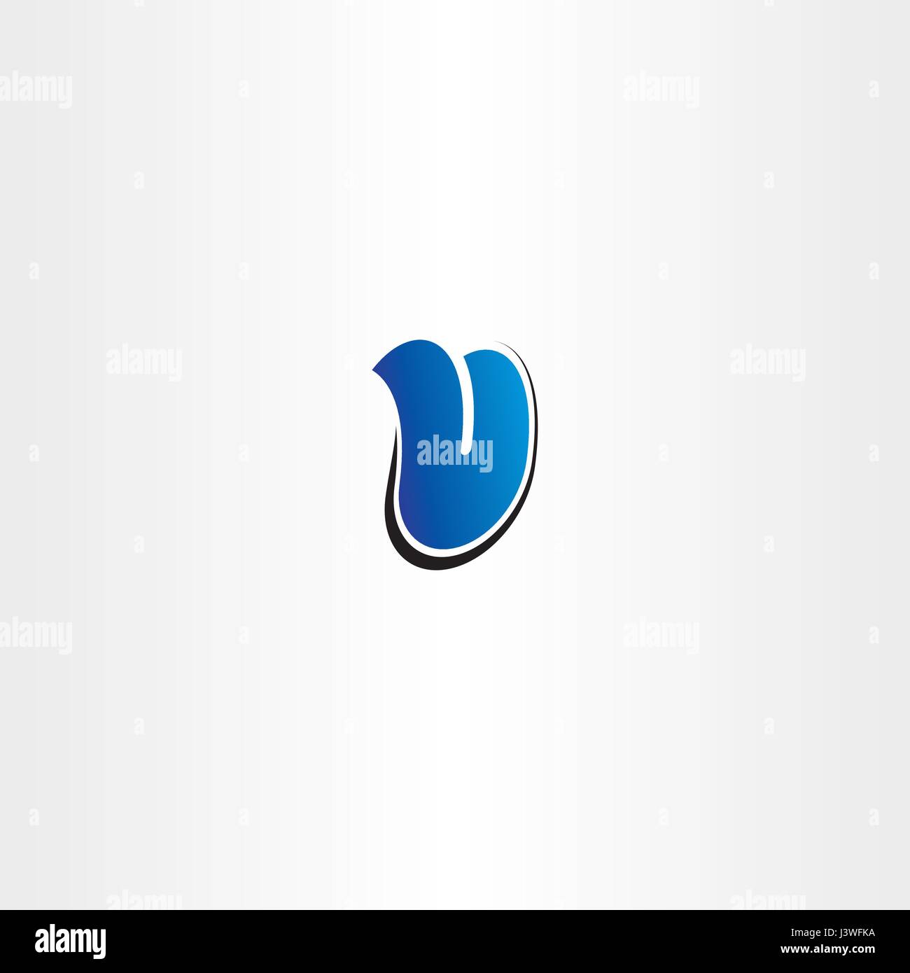 letter v blue icon vector logo element design Stock Vector Image & Art ...