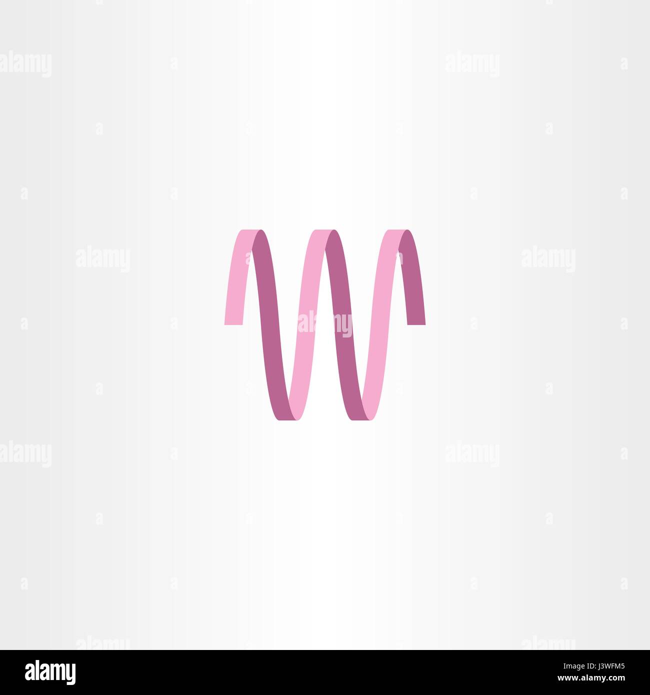 Pink ribbon alphabet Stock Vector Images - Alamy