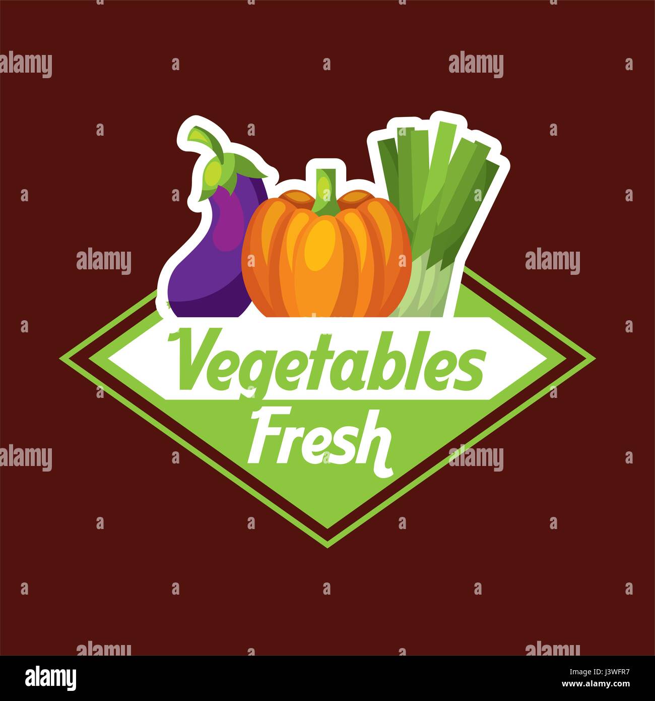 Vegetable emblem hi-res stock photography and images - Alamy