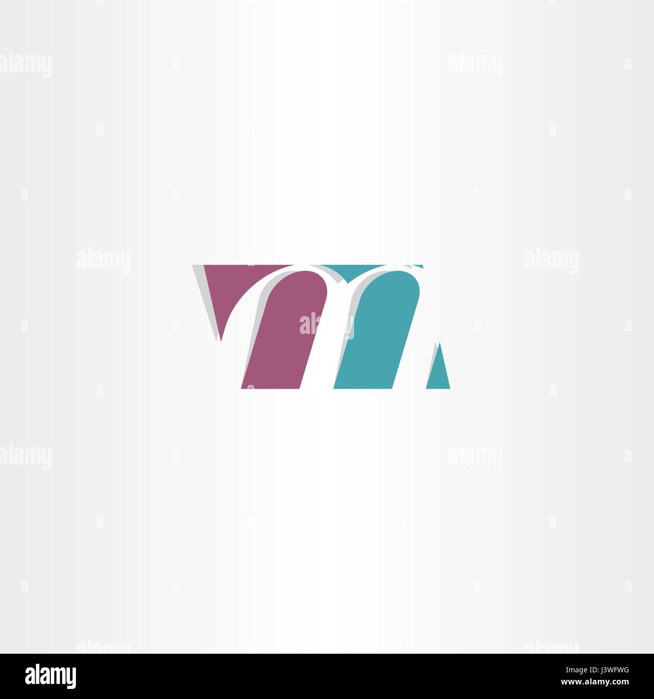 logotype m logo letter m sign symbol vector design Stock Vector Image ...