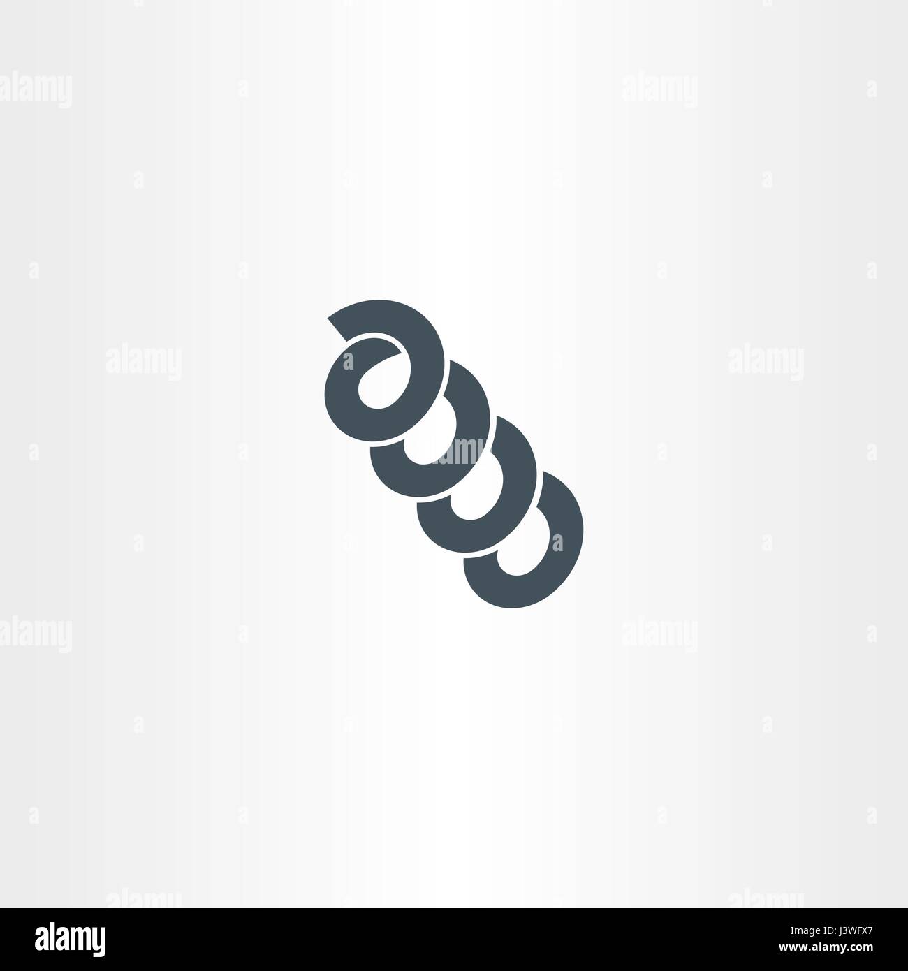 Metal steel coil spring Stock Vector Images - Alamy