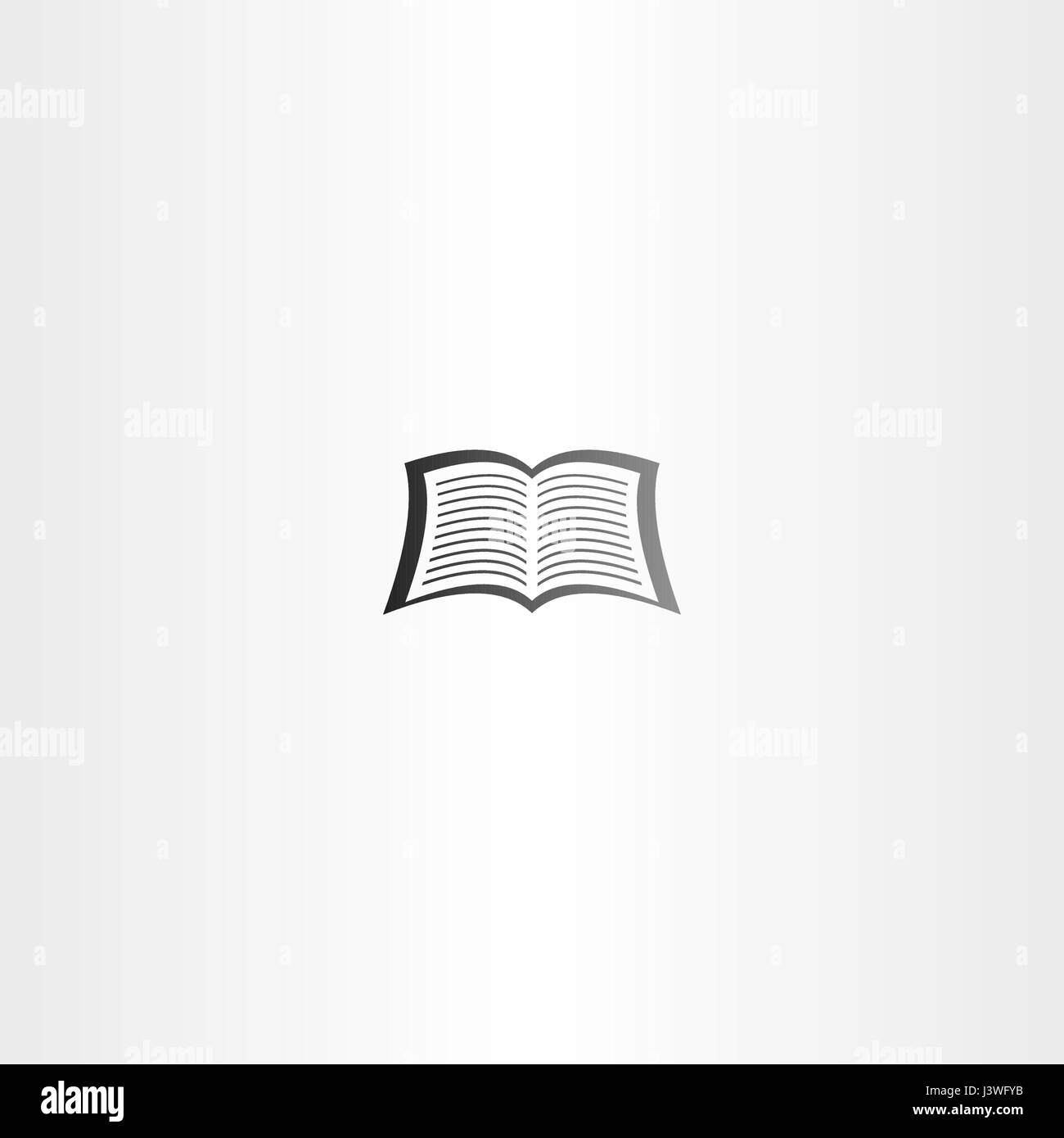 open notebook or newspaper vector book logo icon symbol Stock Vector ...
