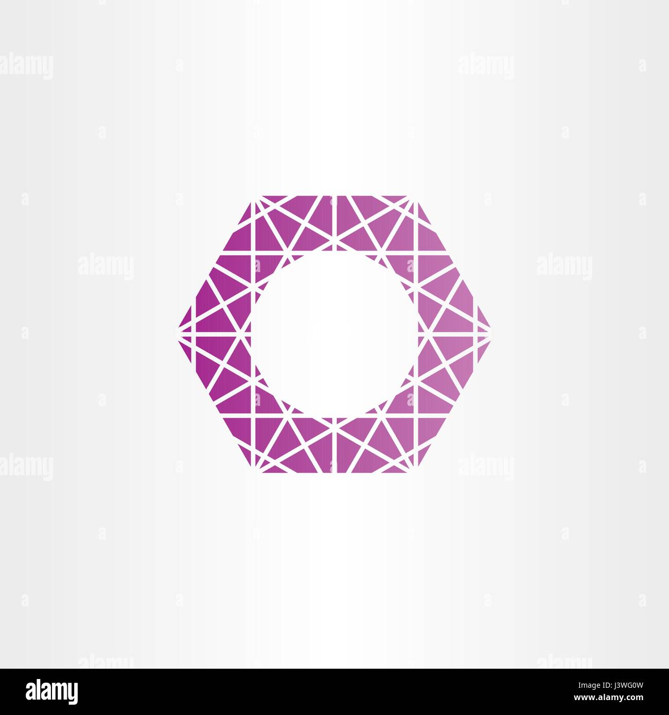 purple hexagon polygon vector frame design Stock Vector Image & Art - Alamy
