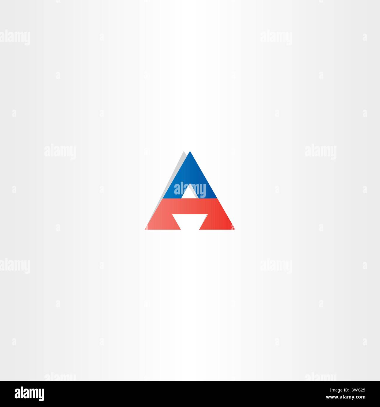 red blue letter a triangle logotype symbol logo Stock Vector Image ...