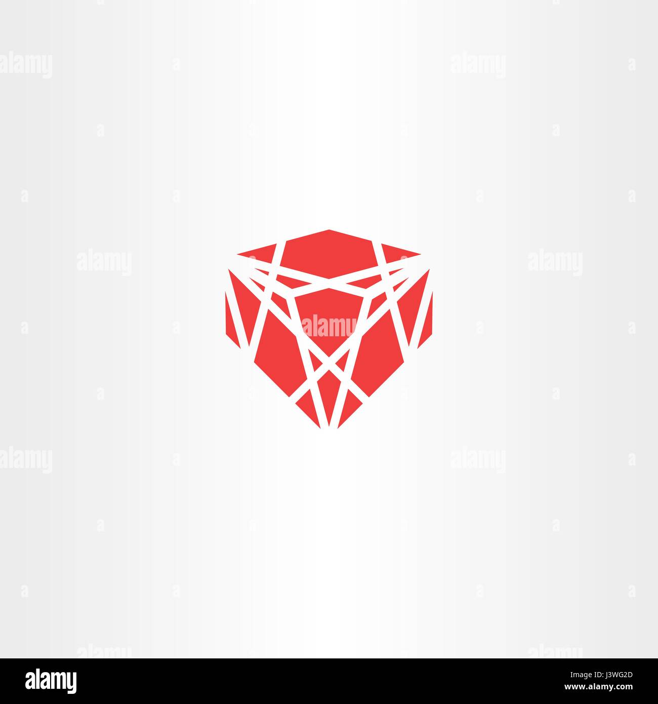 Red crystal logo hi-res stock photography and images - Alamy