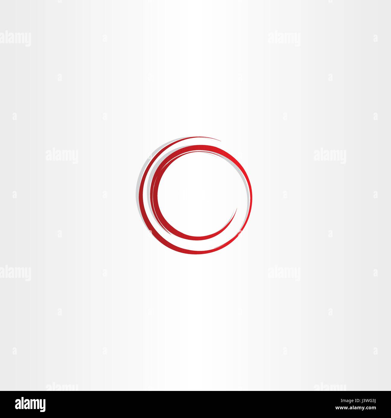 round spiral red circle vector frame design Stock Vector Image & Art ...