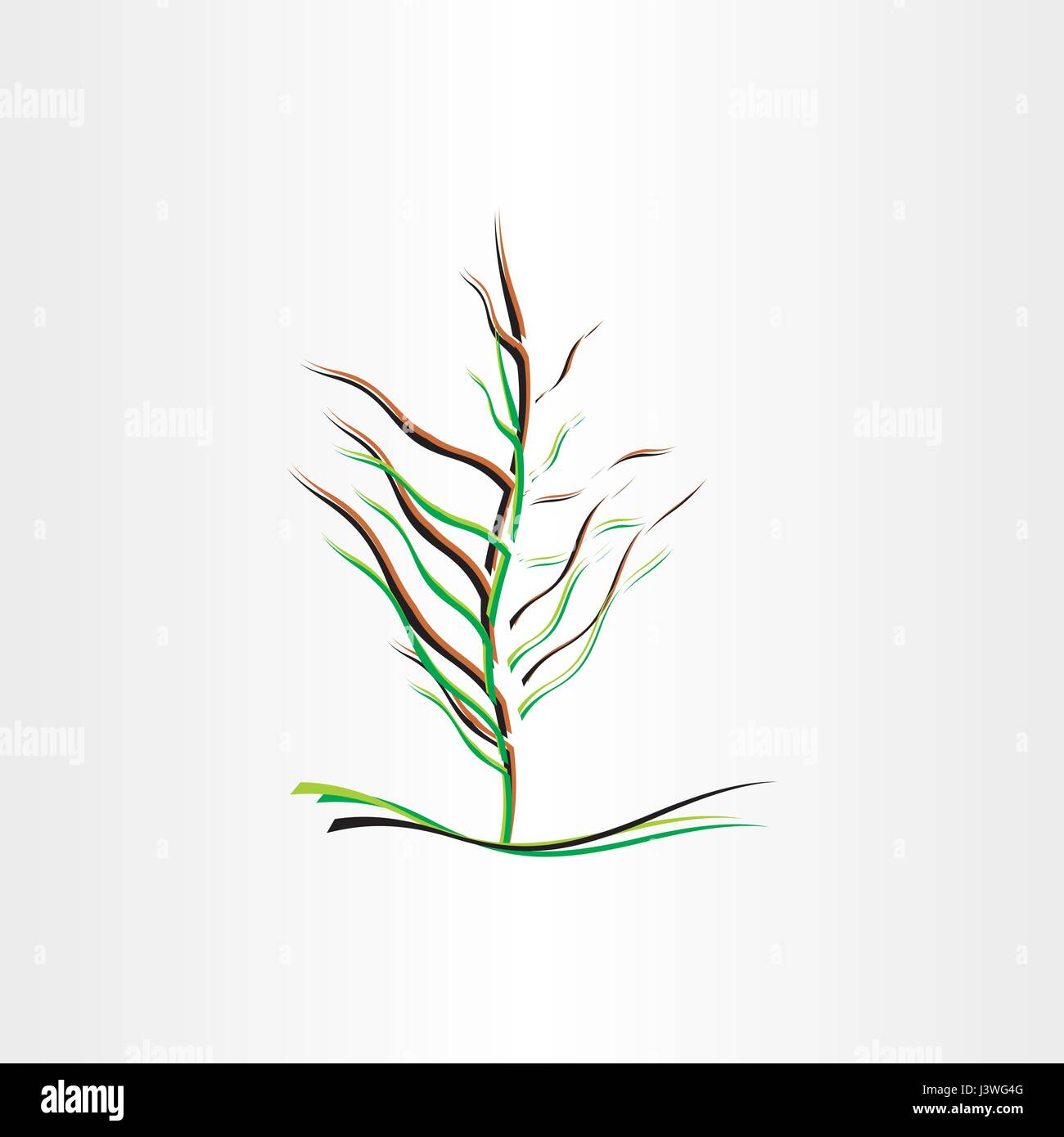 stylised tree vector illustration design icon Stock Vector Image & Art ...