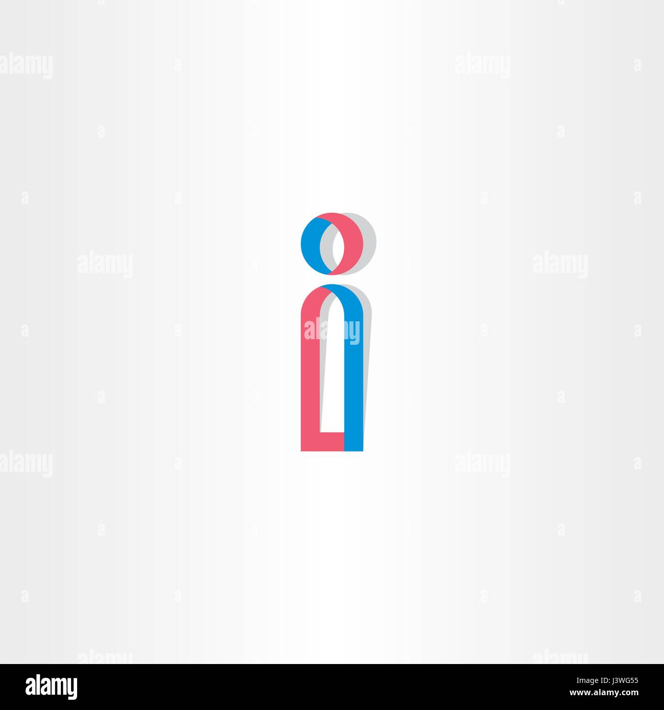 stylized letter i logotype vector logo element Stock Vector Image & Art ...