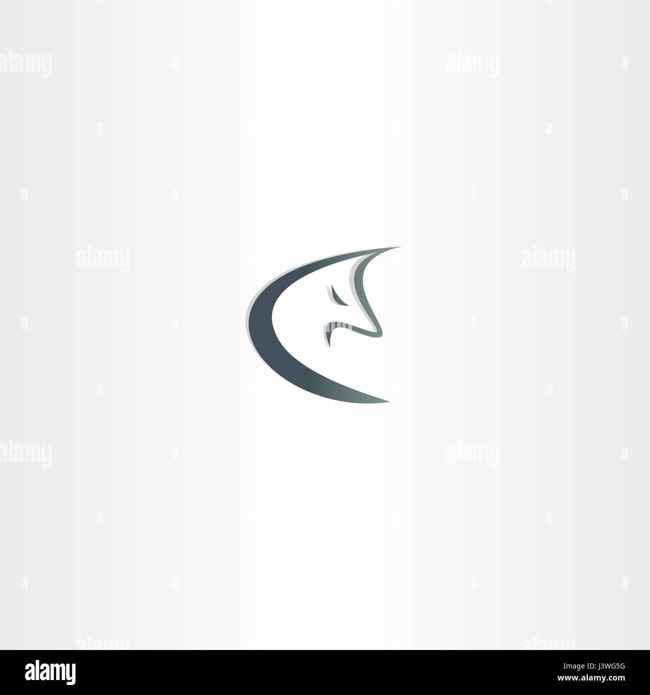 stylized wolf logo icon vector label Stock Vector Image & Art - Alamy