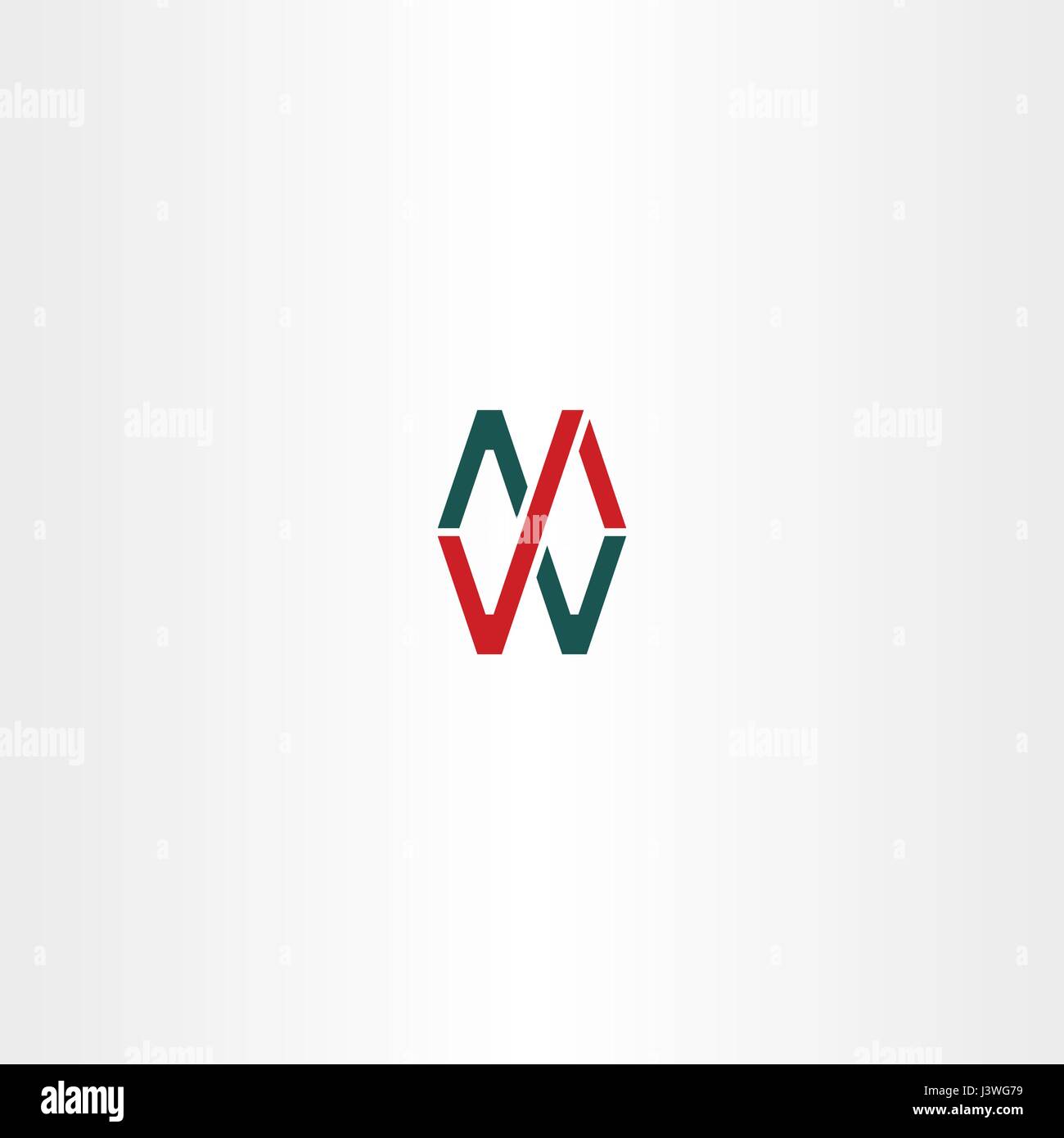 vector logo letter m and w icon sign logotype Stock Vector Image & Art ...