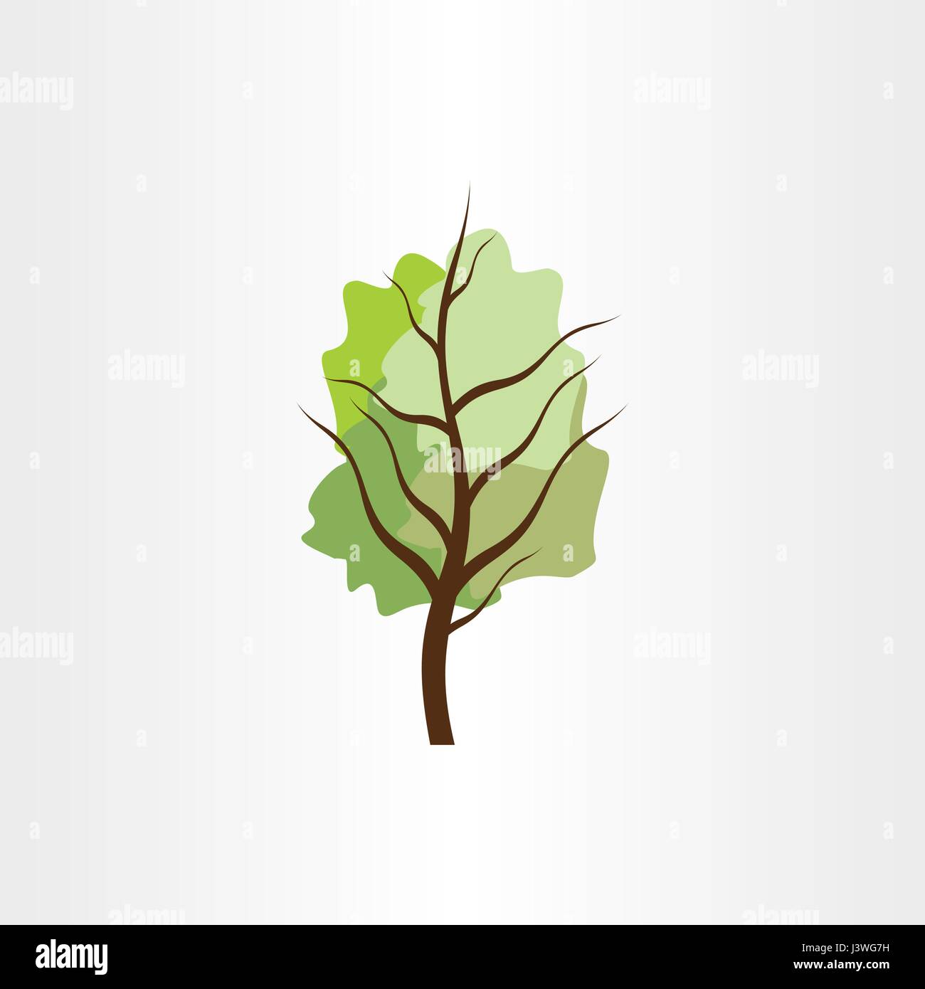 vector tree green design element symbol Stock Vector Image & Art - Alamy