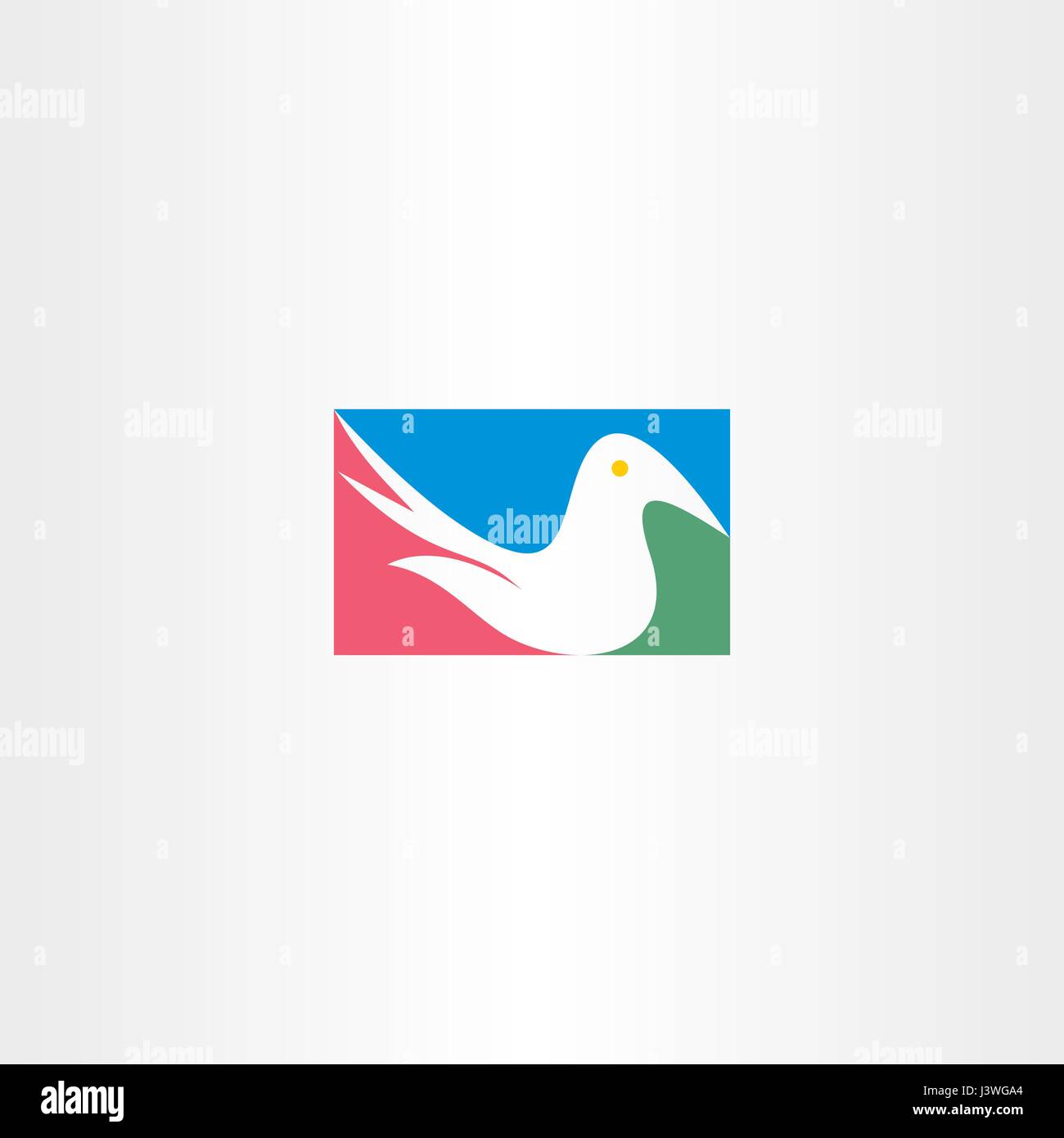 white dove logo vector icon design symbol Stock Vector Image & Art - Alamy