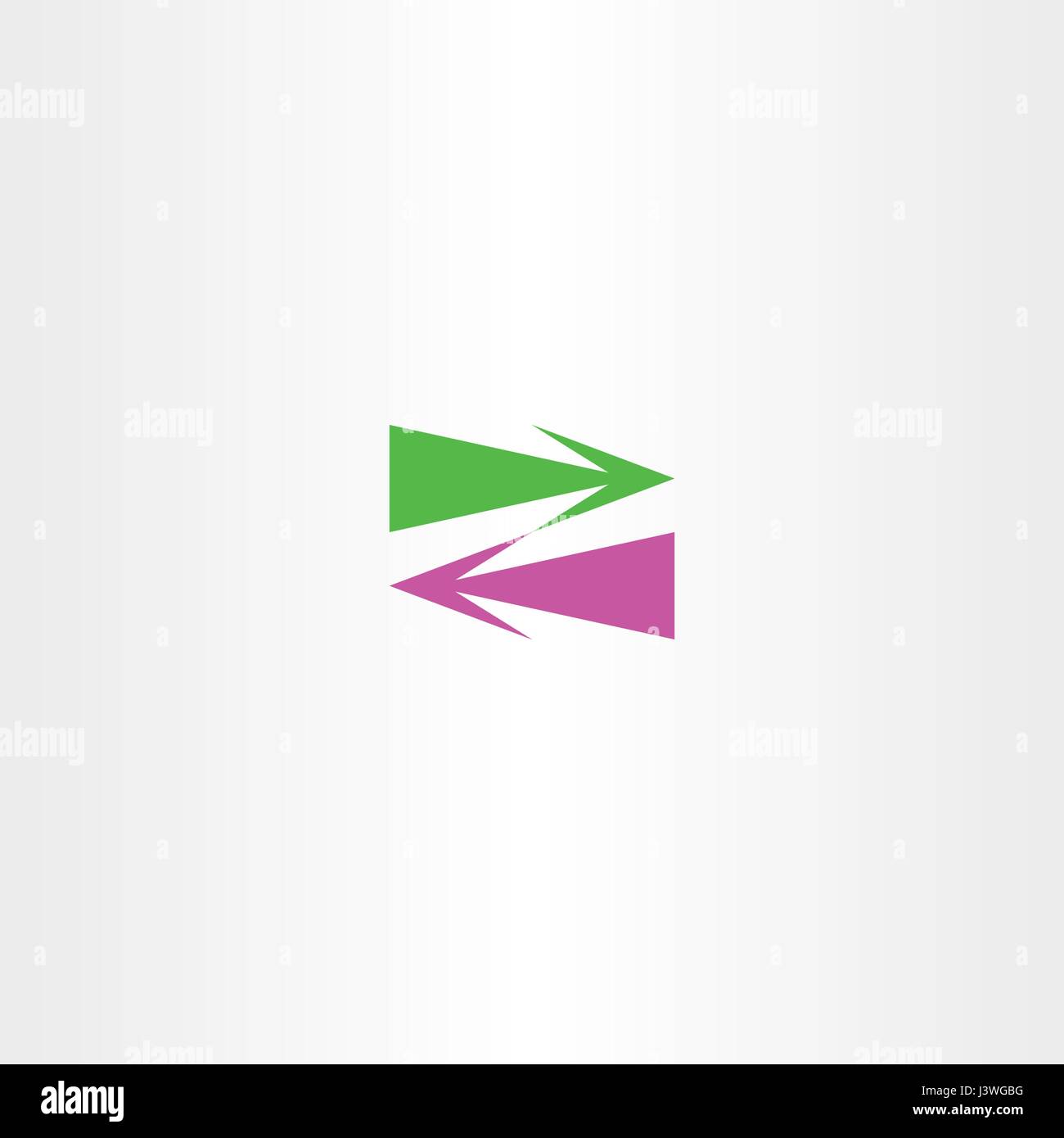 Letter arrows vector icon logo hi-res stock photography and images - Alamy