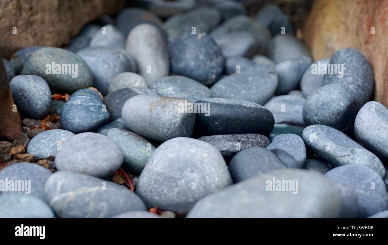 Soothing Blue Rocks Stock Photo - Alamy