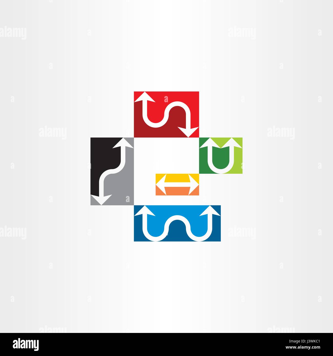 arrows icon set vector symbol elements design Stock Vector Image & Art ...