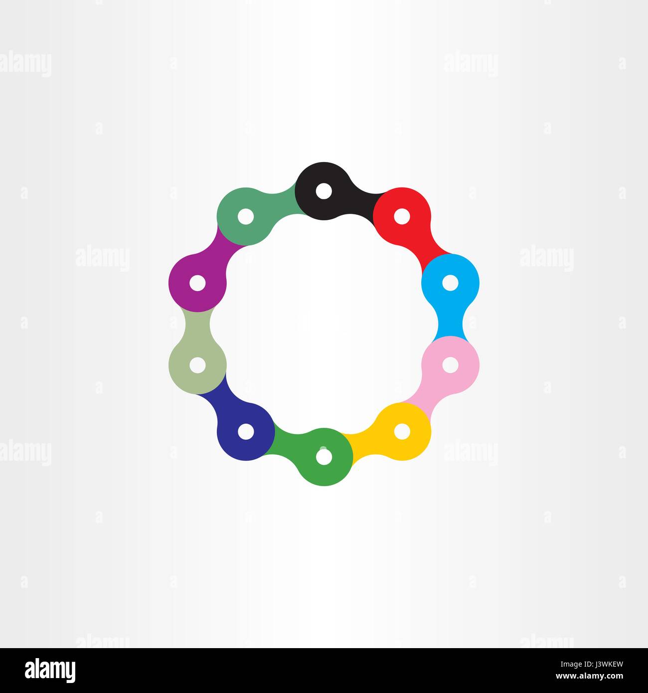 bicycle chain circle logo vector symbol Stock Vector Image & Art - Alamy