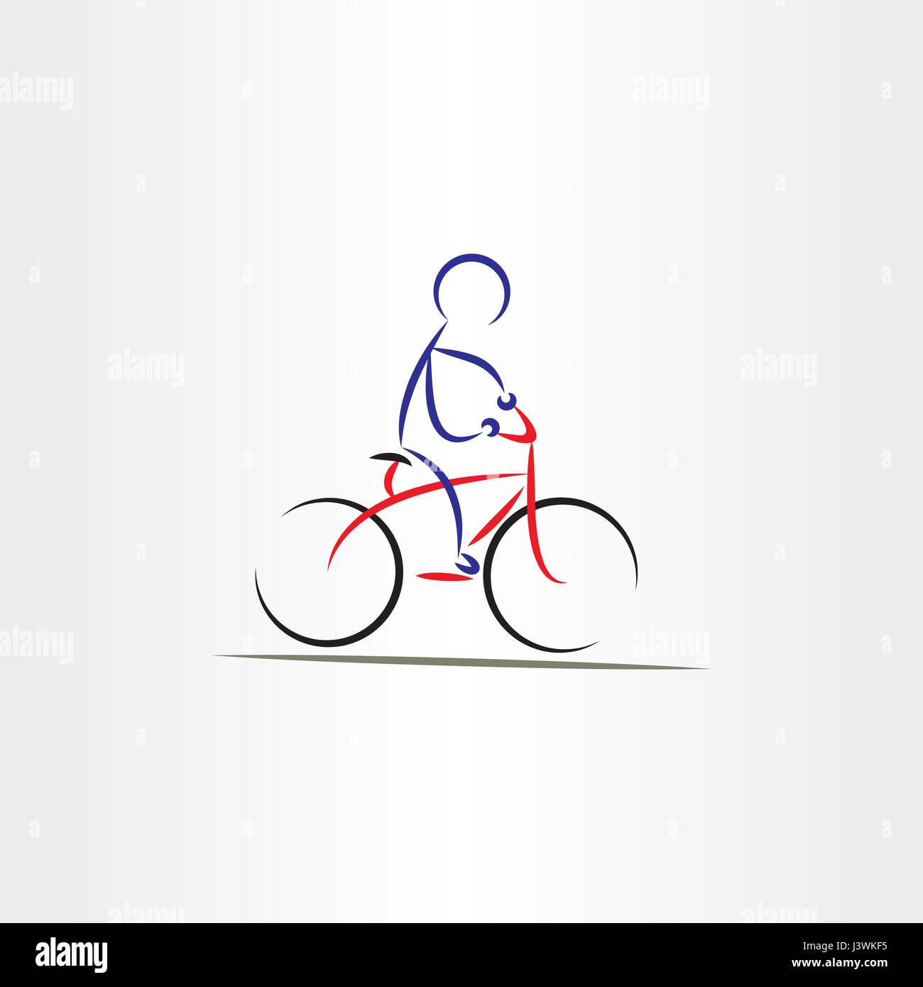 biker man stylized vector icon Stock Vector Image & Art - Alamy
