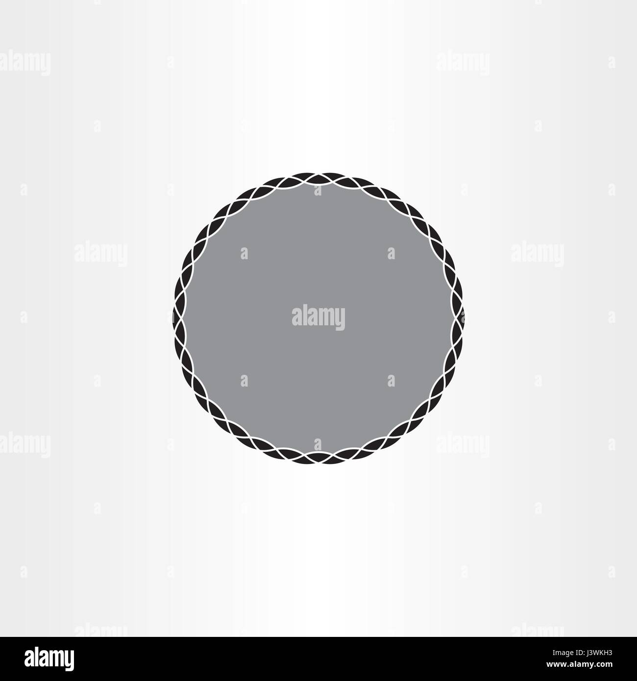 black background label circle vector frame Stock Vector Image & Art - Alamy